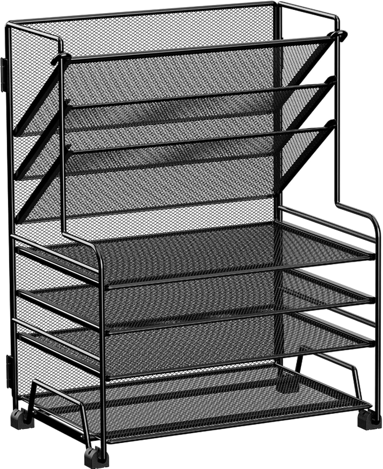 Desk Paper Organizer Tray, Desktop File Folder Sorter Holder for A4 ...