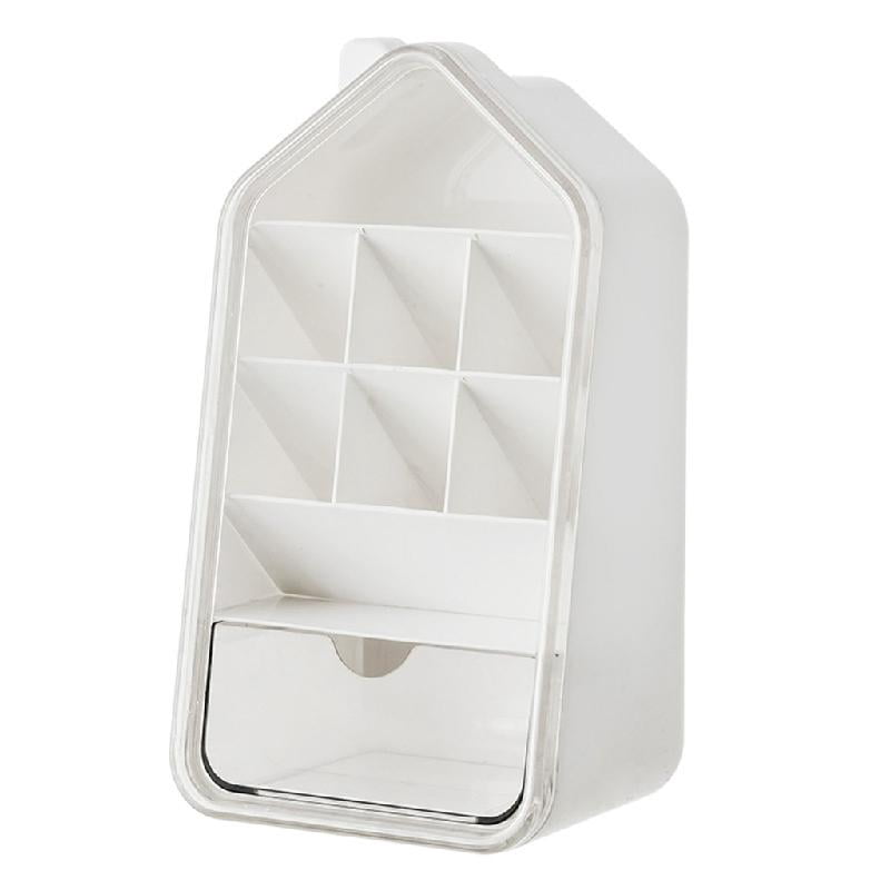 Desk Pen Organizers With Drawer 7 Segments Pencil Holder Obliqued Pen ...