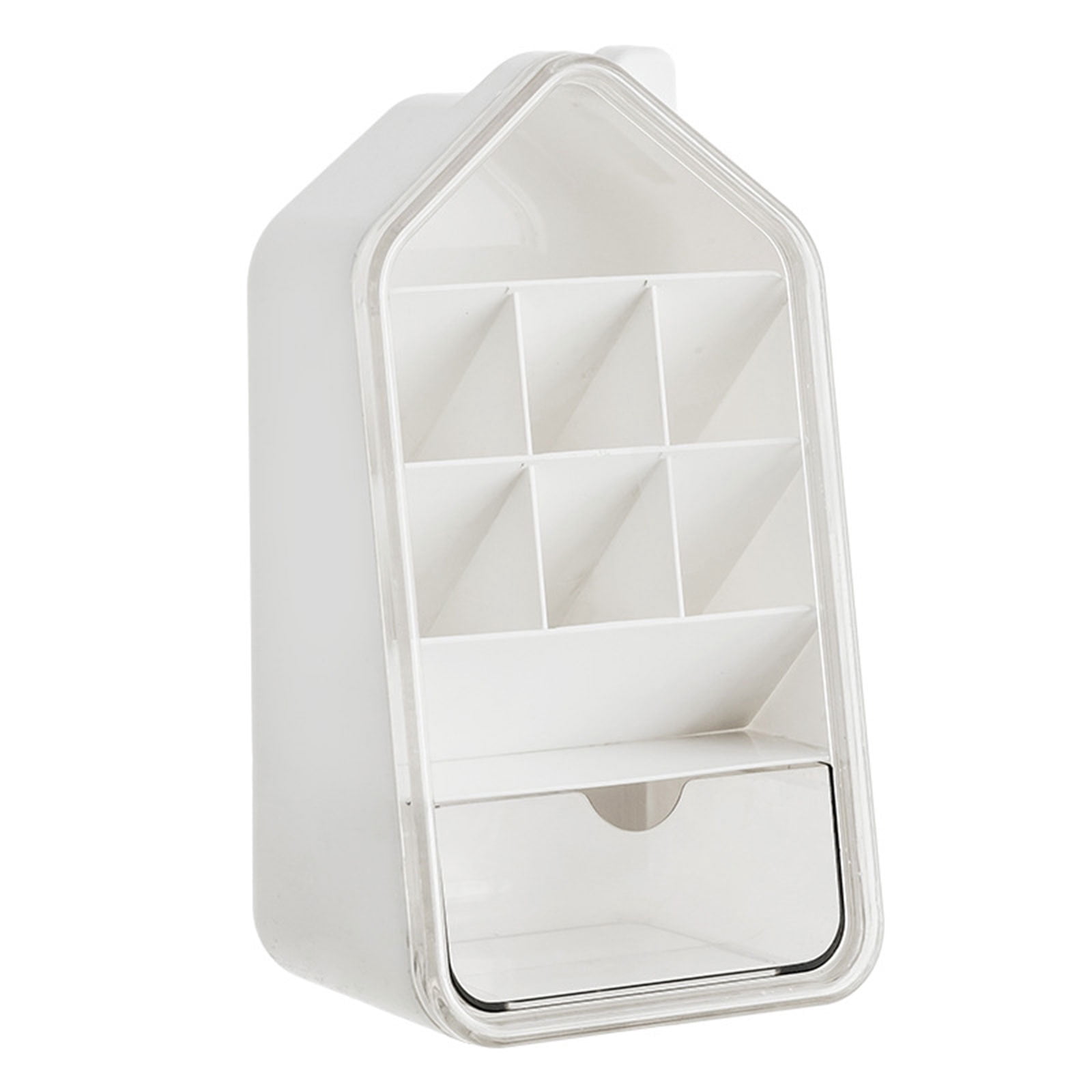 Desk Pen Organizers With Drawer 7 Segments Pencil Holder Obliqued Pen ...