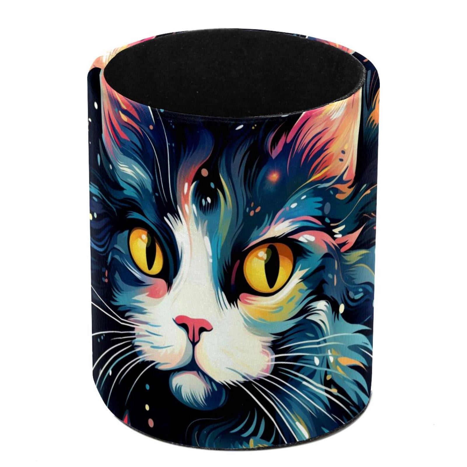 Desk Pencil Pen Holder, Cat Pen Organizers for Desk Desktop Storage ...