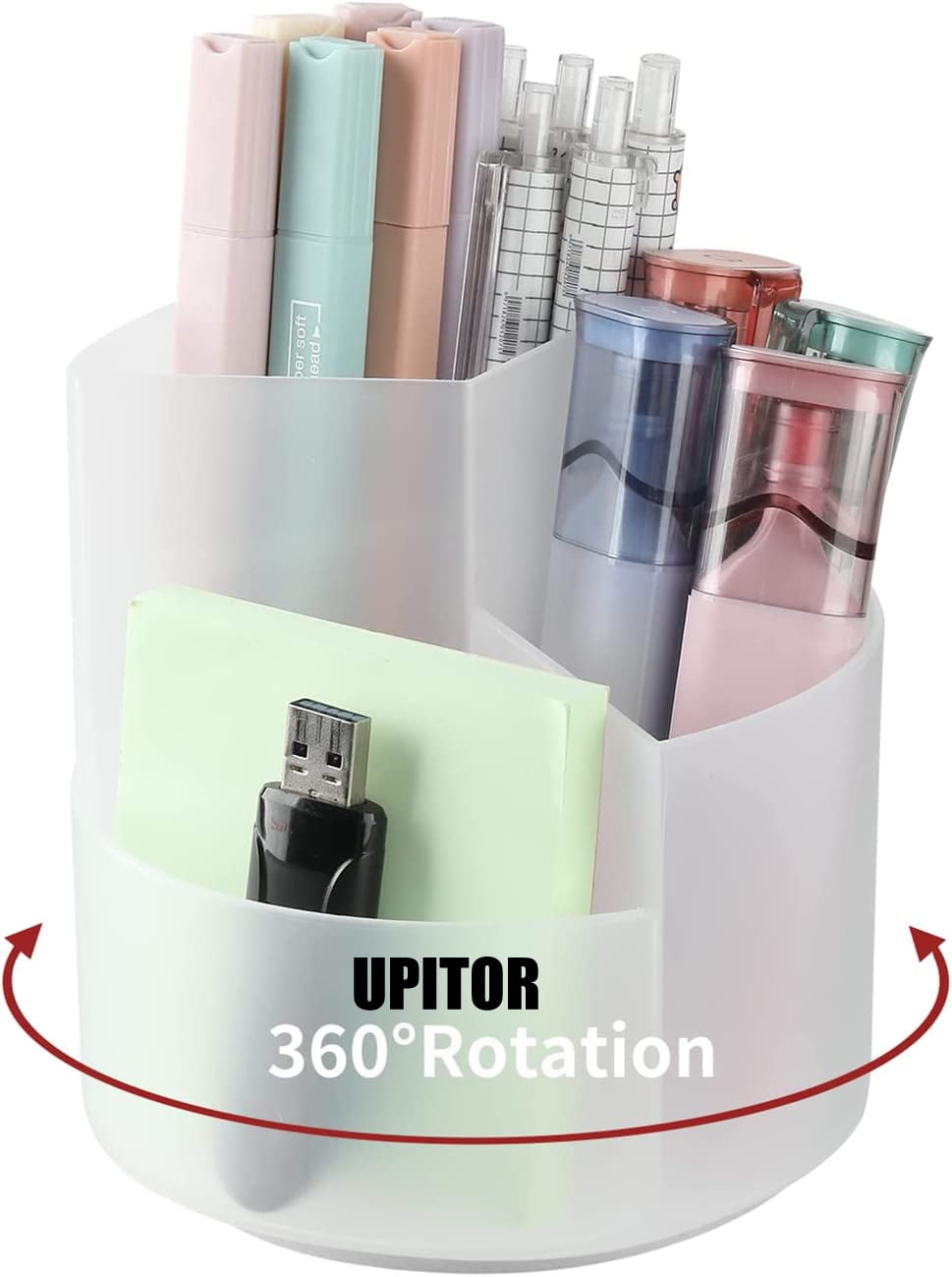 UPITOR ABS Plastic Pencil Holder, Clear - Walmart.com