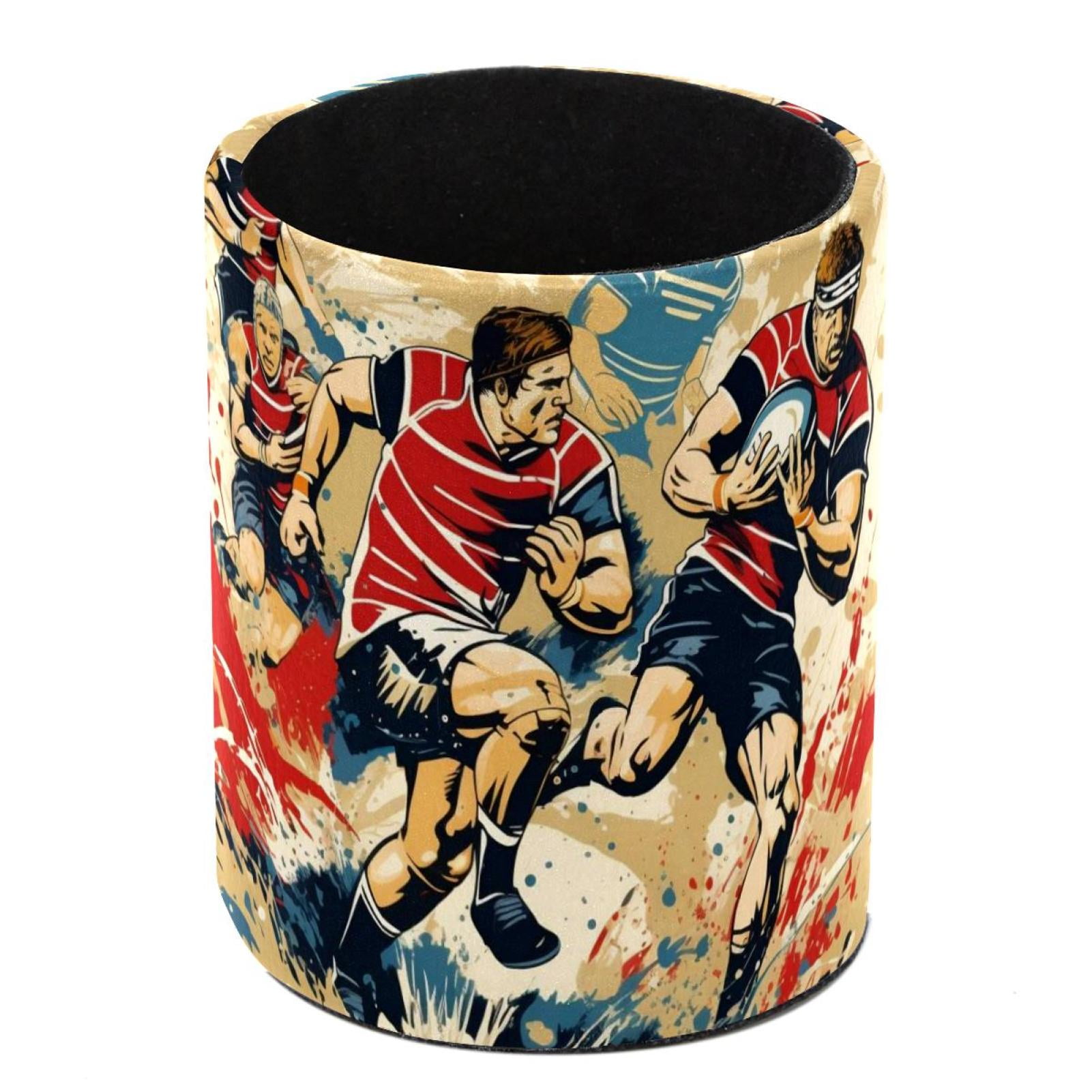 Desk Pencil Pen Holder, Rugby Football Pen Organizers for Desk Desktop ...