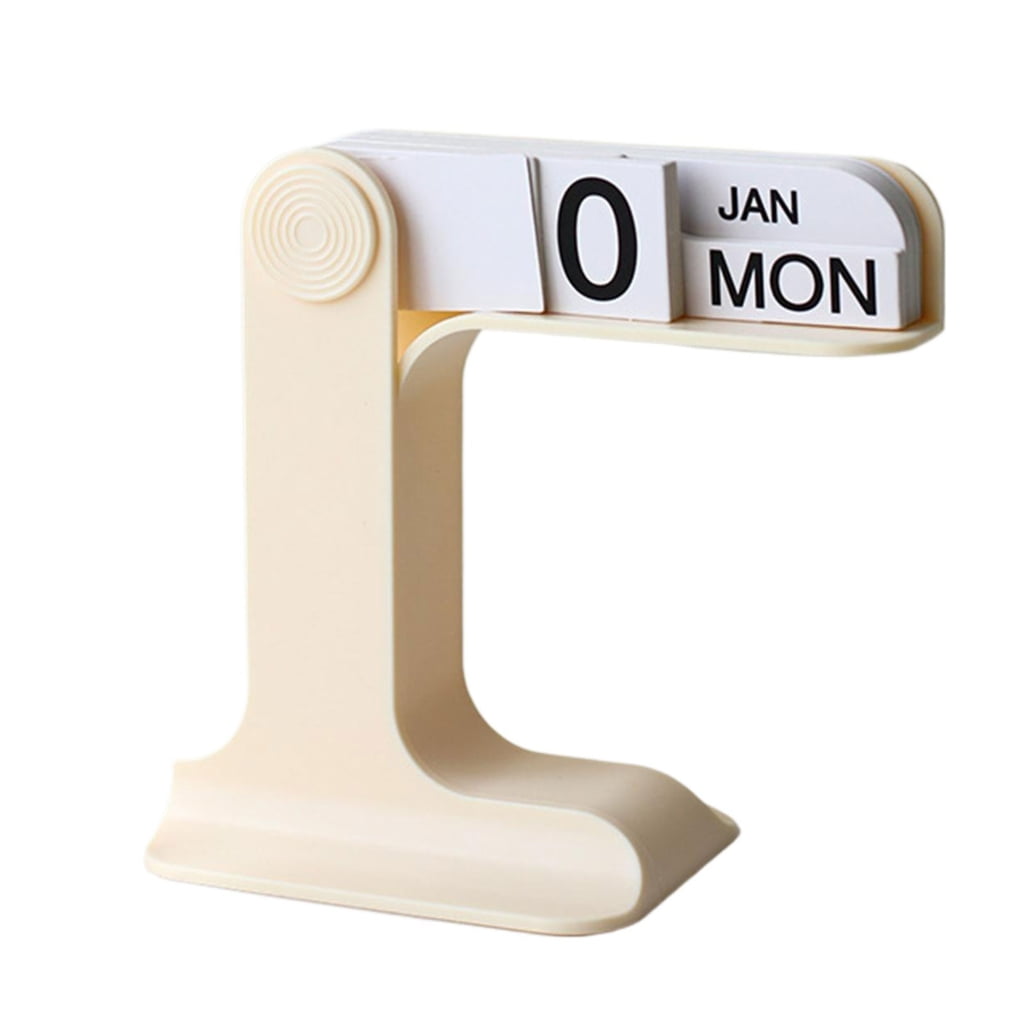 Desk Permanent Calendar Flipping Calendar with Dates Week Month ...