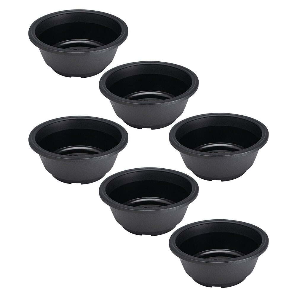 6 Pcs Plastic Flower Pot with Hollow Bottom for Succulent Plants ...