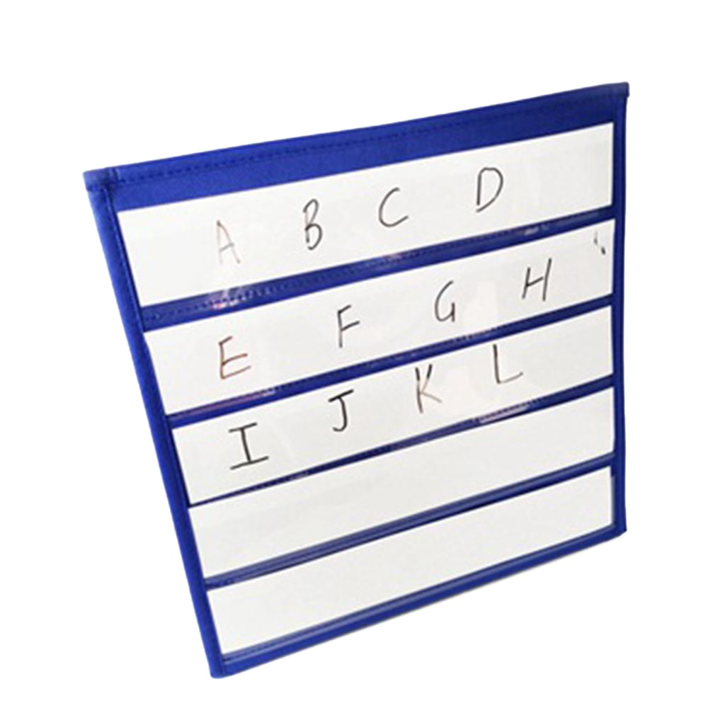 Desk Pocket Chart Tent for Sentence Strip, Desktop Pocket Chart ...