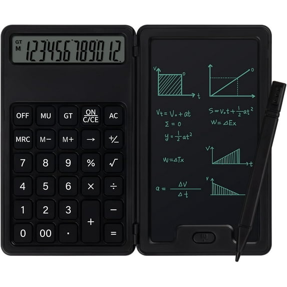 Desk Portable Basic Calculator, Small Mini Calculators with Writing ...