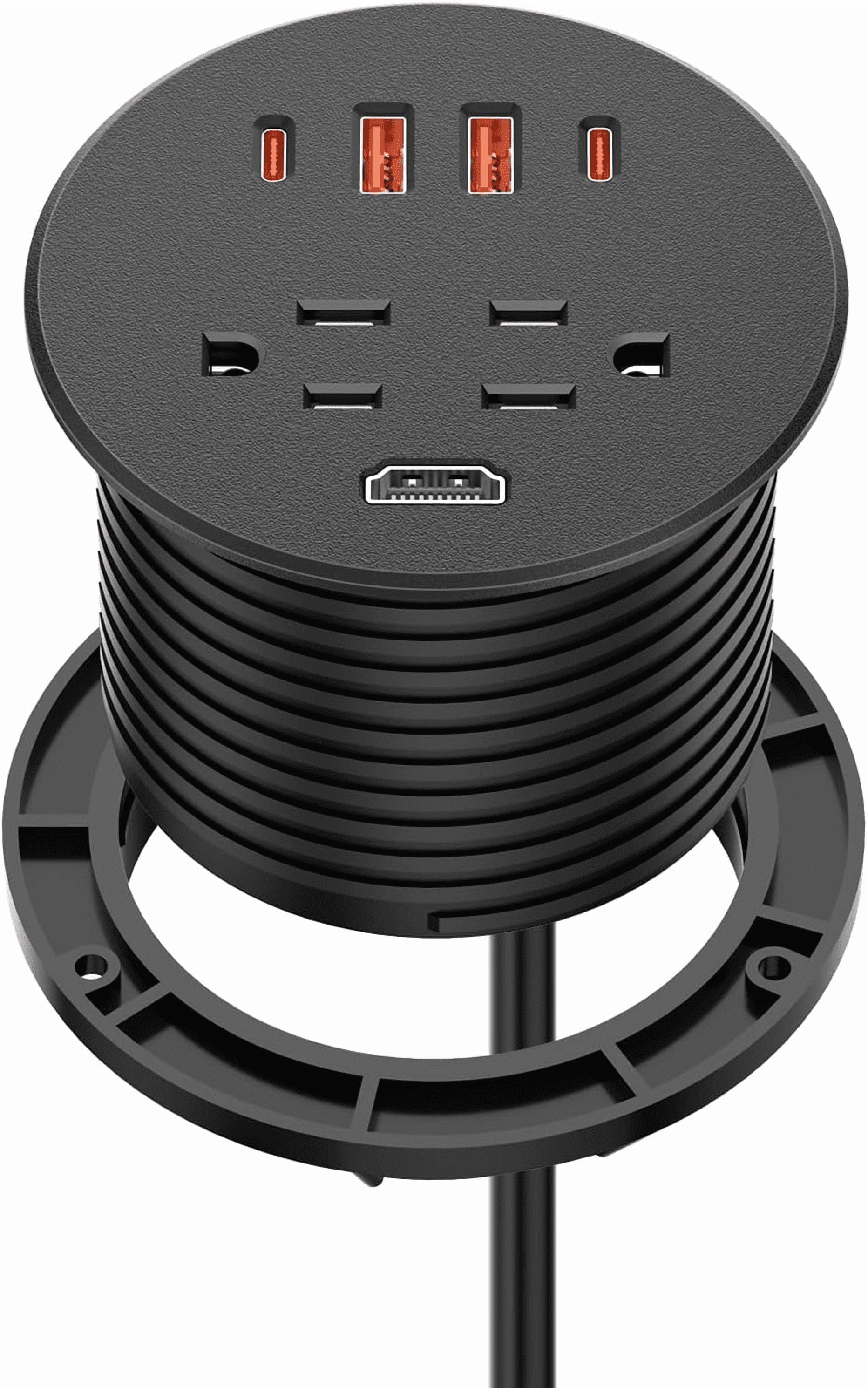 Desk Power Grommet with 35W USB C Fast Charging, 3 Inch Desktop ...