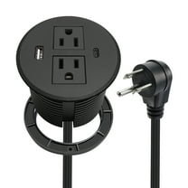 Desk Clamp Power Strip USB C 65W, Desktop Edge Mount Fast Charge ...
