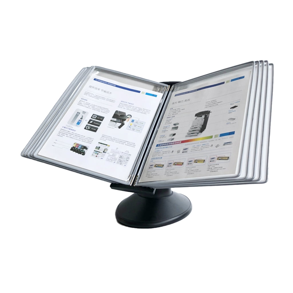 Desk Reference Organizers with Removable Storage Base 10 Pocket ...