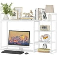 Desk Shelf, 44.9" Large Desktop Organizer Hutch for Monitor, 4 Tier ...