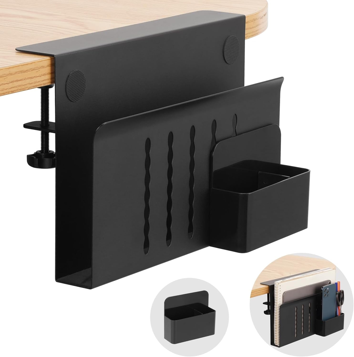 Desk Side Storage, Under Desk Laptop Mount, Table Side Hanging File ...
