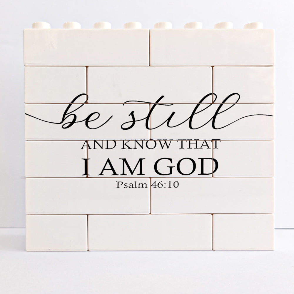Desk Sign 4.7x5 Inch Christian Scripture Psalm 4610 Be Still And Know ...