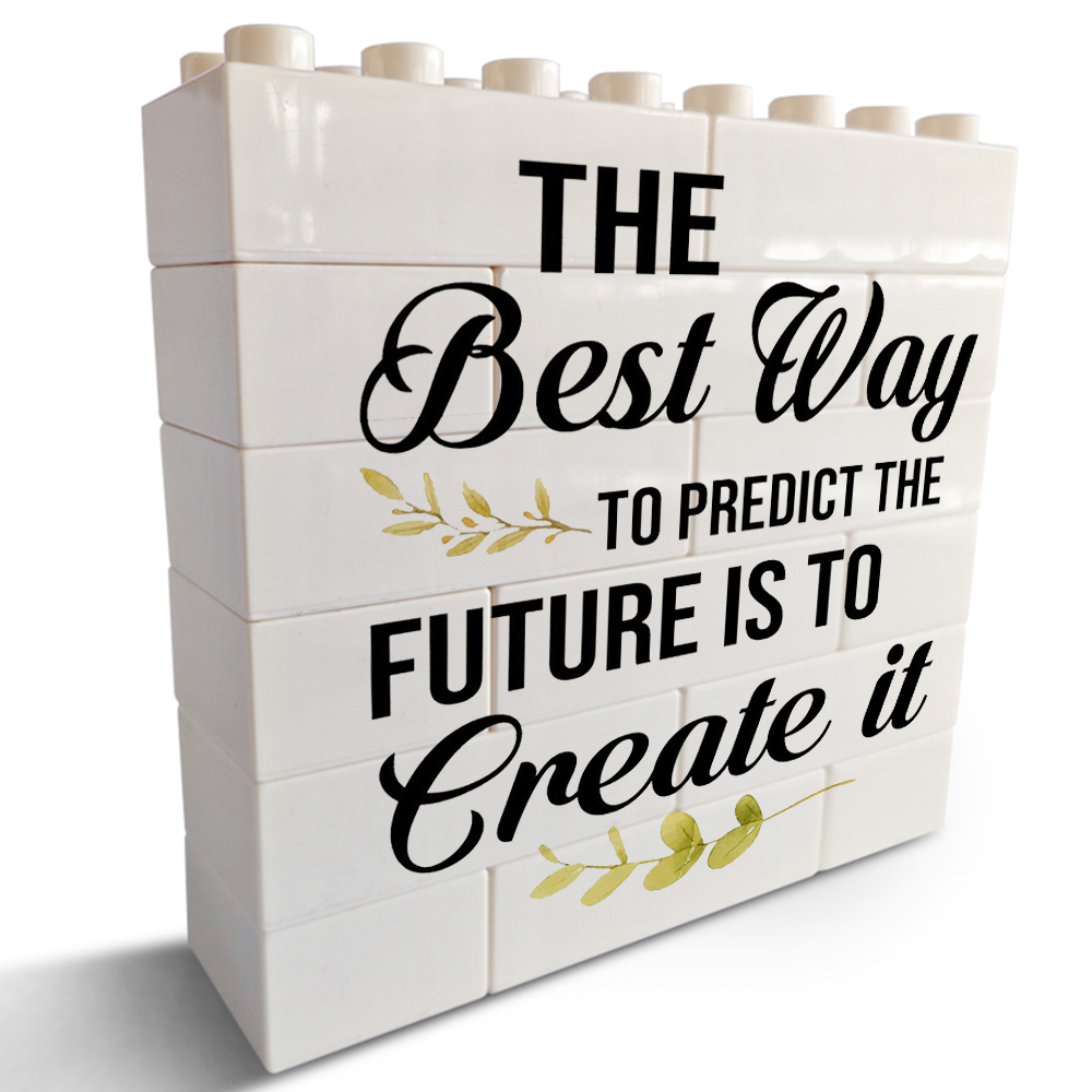 Desk Sign 4.7x5 Inch Decorative Sign The Best Way To Preodict The ...