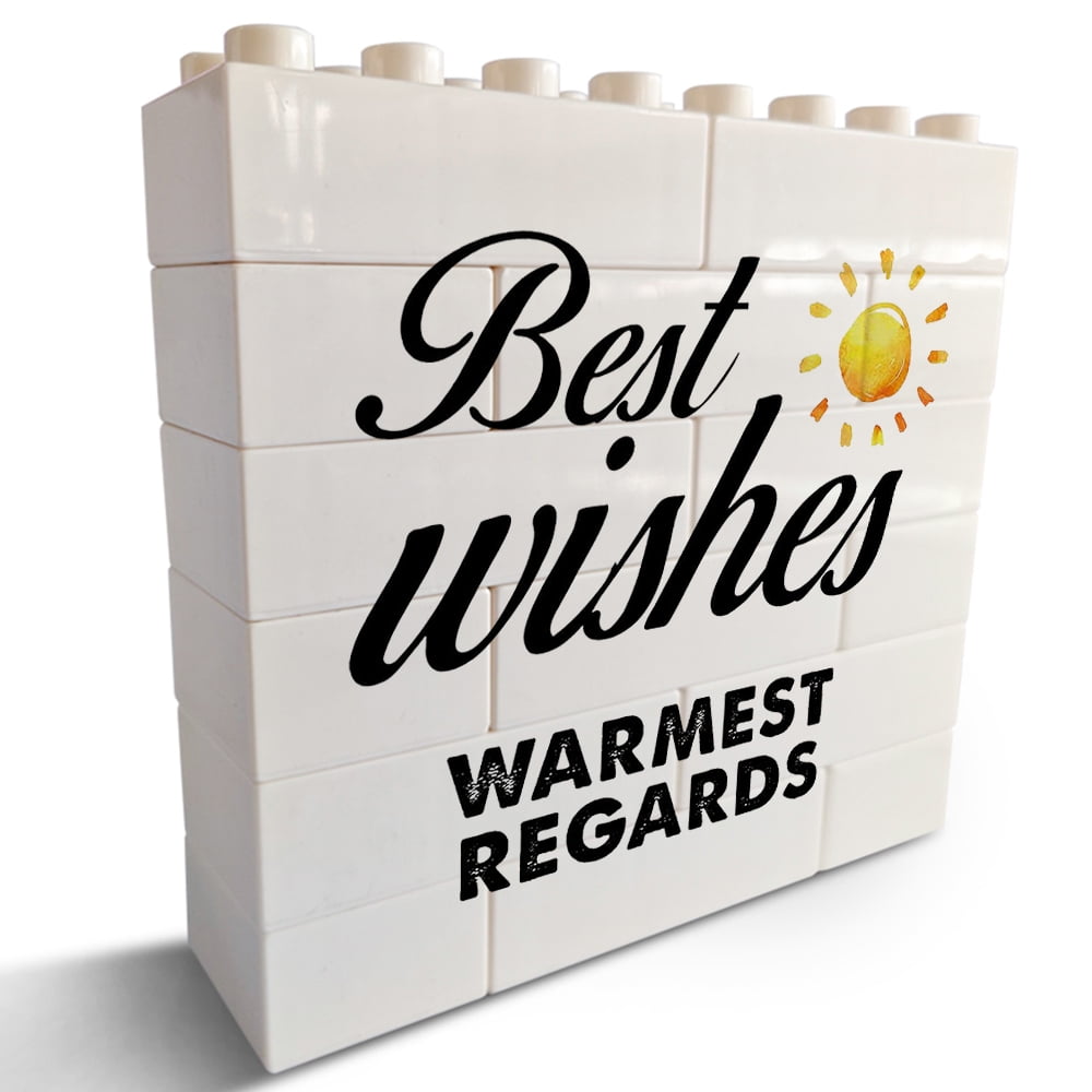 Desk Sign 4.7x5 Inch Farewell Gifts Best Wishes Warmest Regards Shelf ...