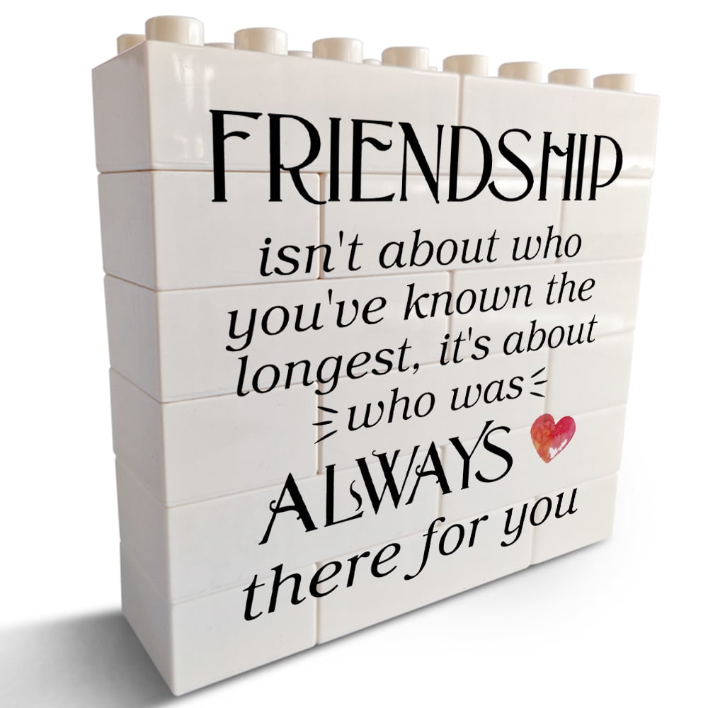 Desk Sign 4.7x5 Inch Farmhouse Friendship Decorative Plaque Sign Rustic ...