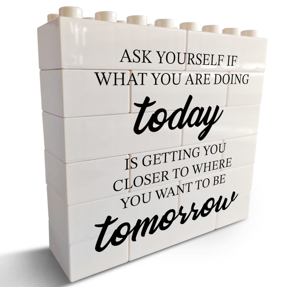 Desk Sign 4.7x5 Inch Inspirational Motivational Sayings Decorative ...