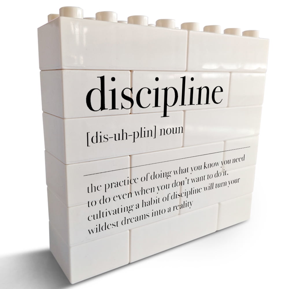 Desk Sign 4.7x5 Inch Motivational Discipline Noun Decorative Plaque ...