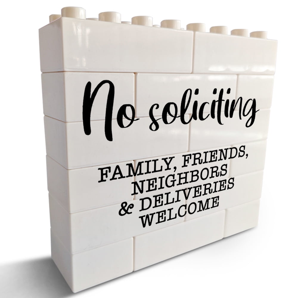 Desk Sign 4.7x5 Inch No Soliciting Decorative Signs Plaques Decorative ...