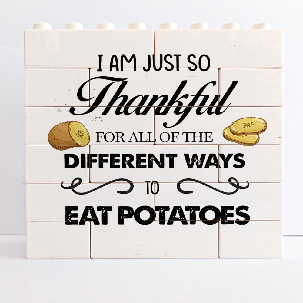 Desk Sign 4.7x5 Inch Rustic I Am Just So Thankful For All Of The ...