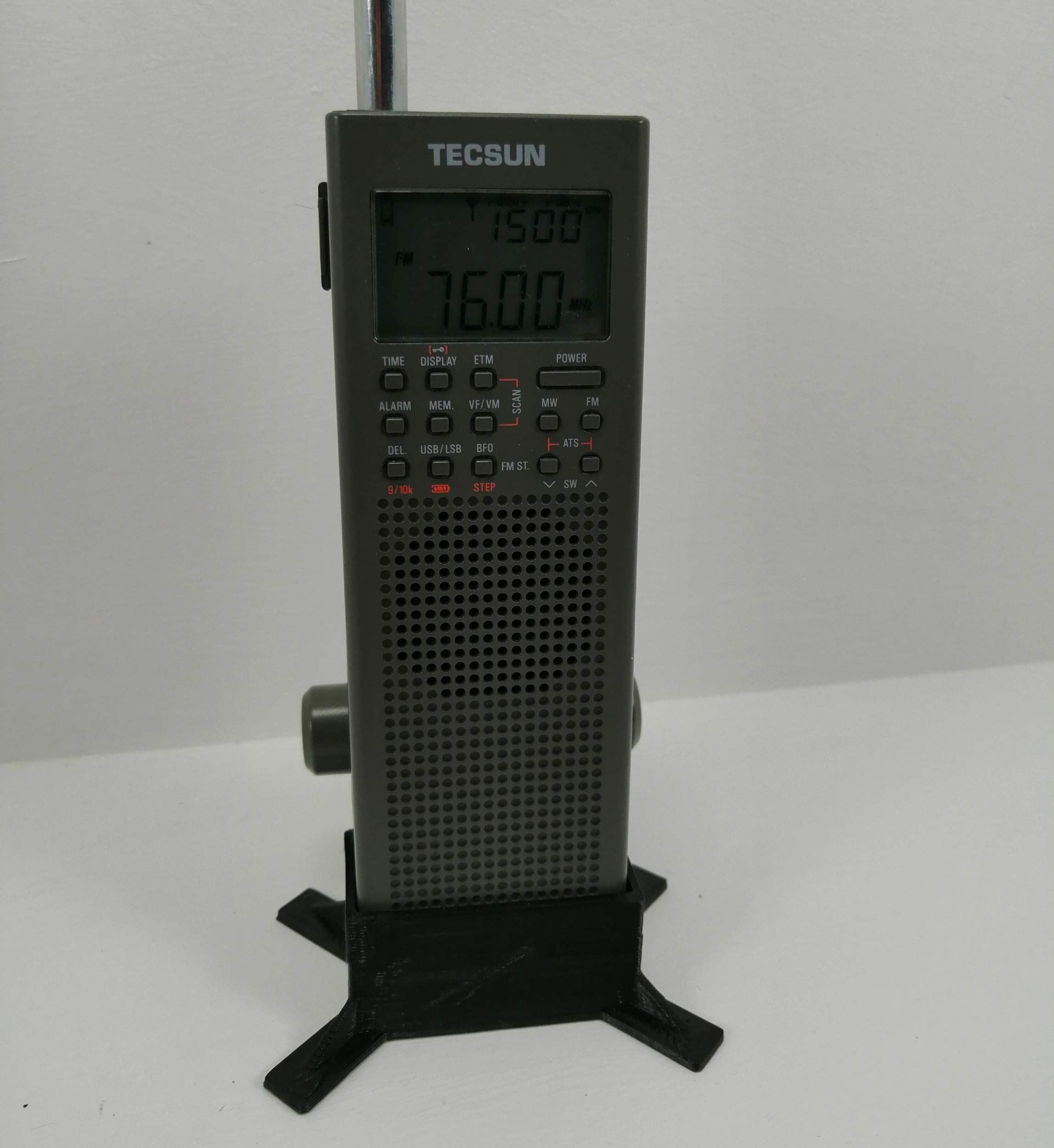 Desk Stand for Tecsun Pl-365 / Pl-360 Radio. Black Also Fits County ...