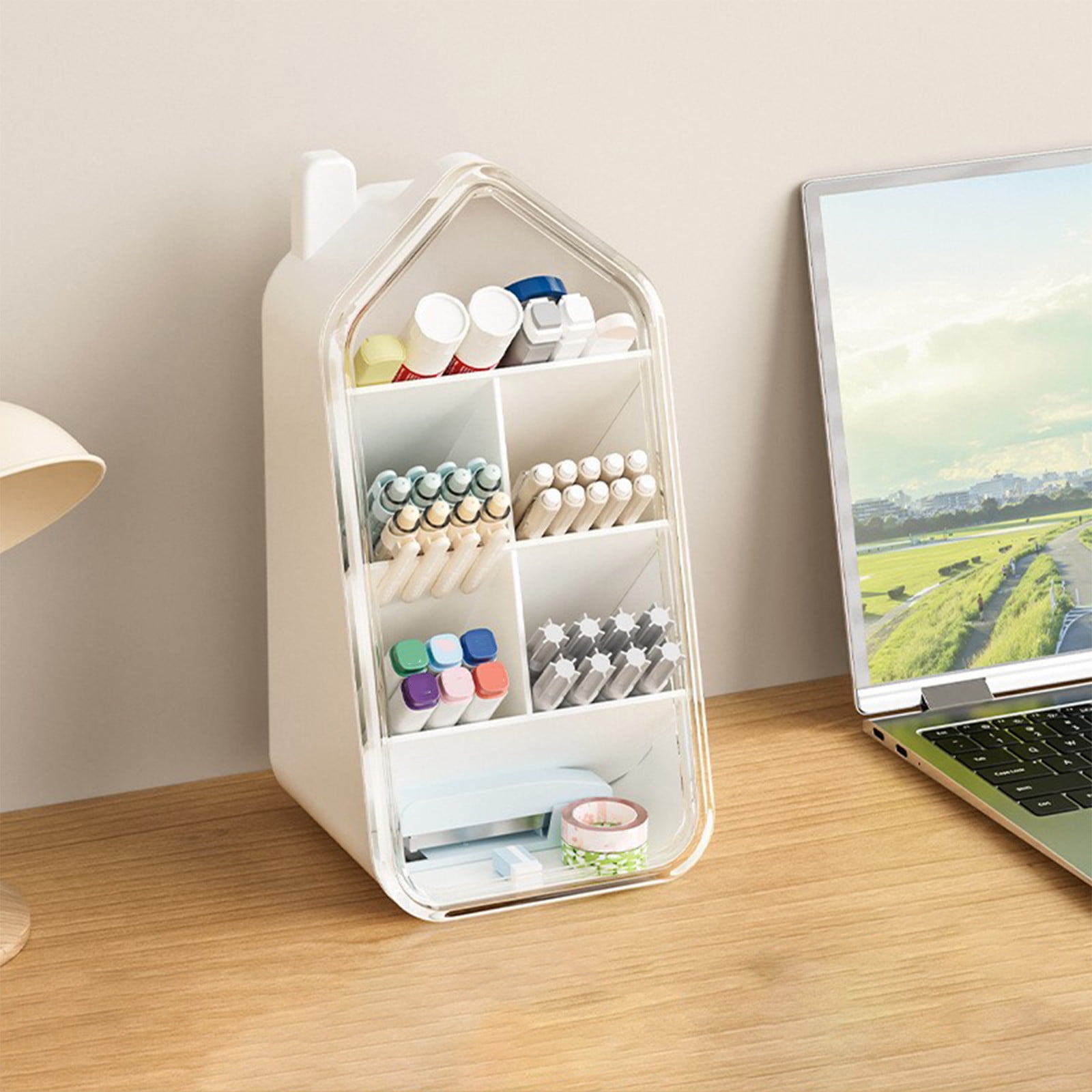 Desk Storage Box, Learner Writing Accessories Rack, Adjustable Shelf ...