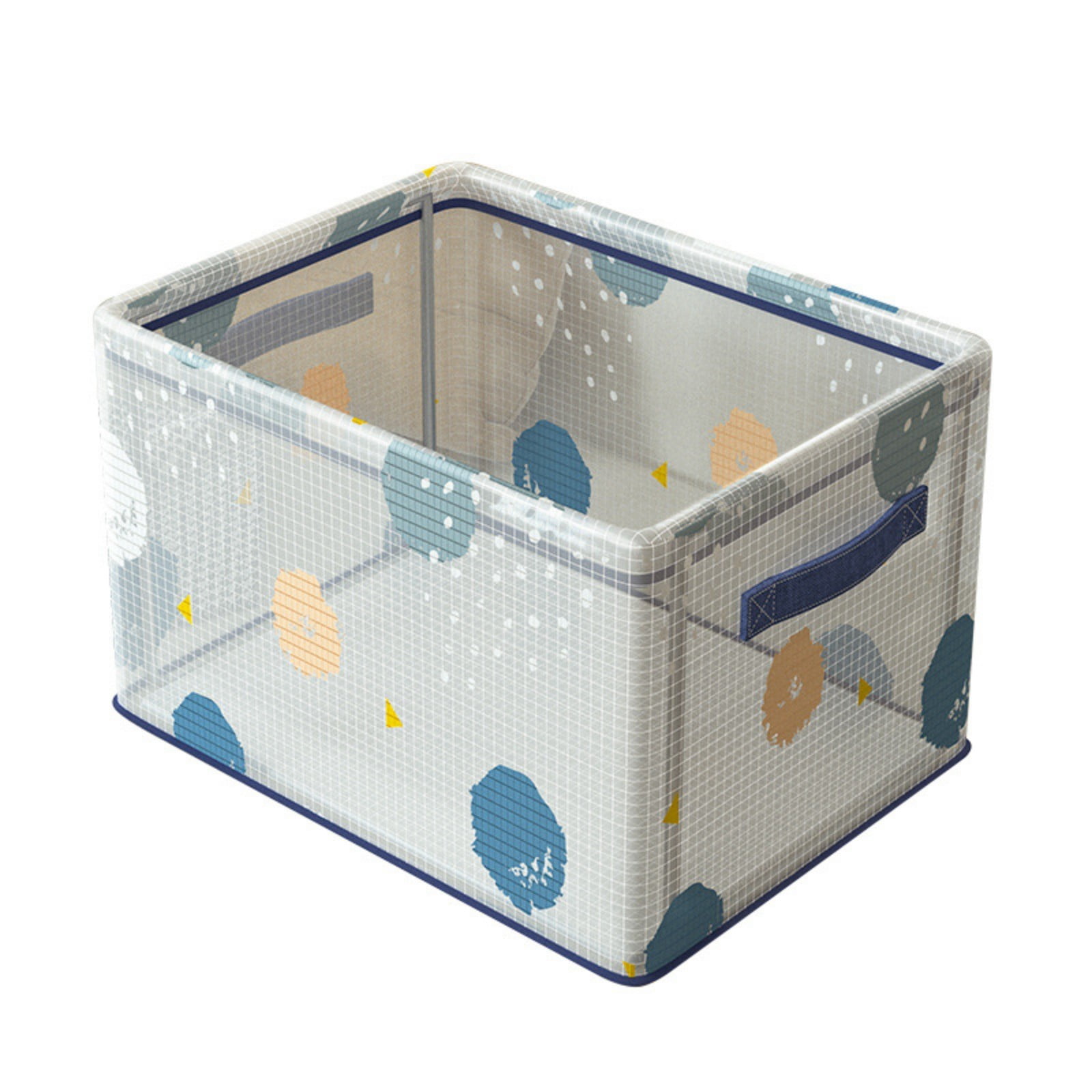 Desk Storage Box, Sturdy Collapsible Storage Basket Fabric Storage Cube ...