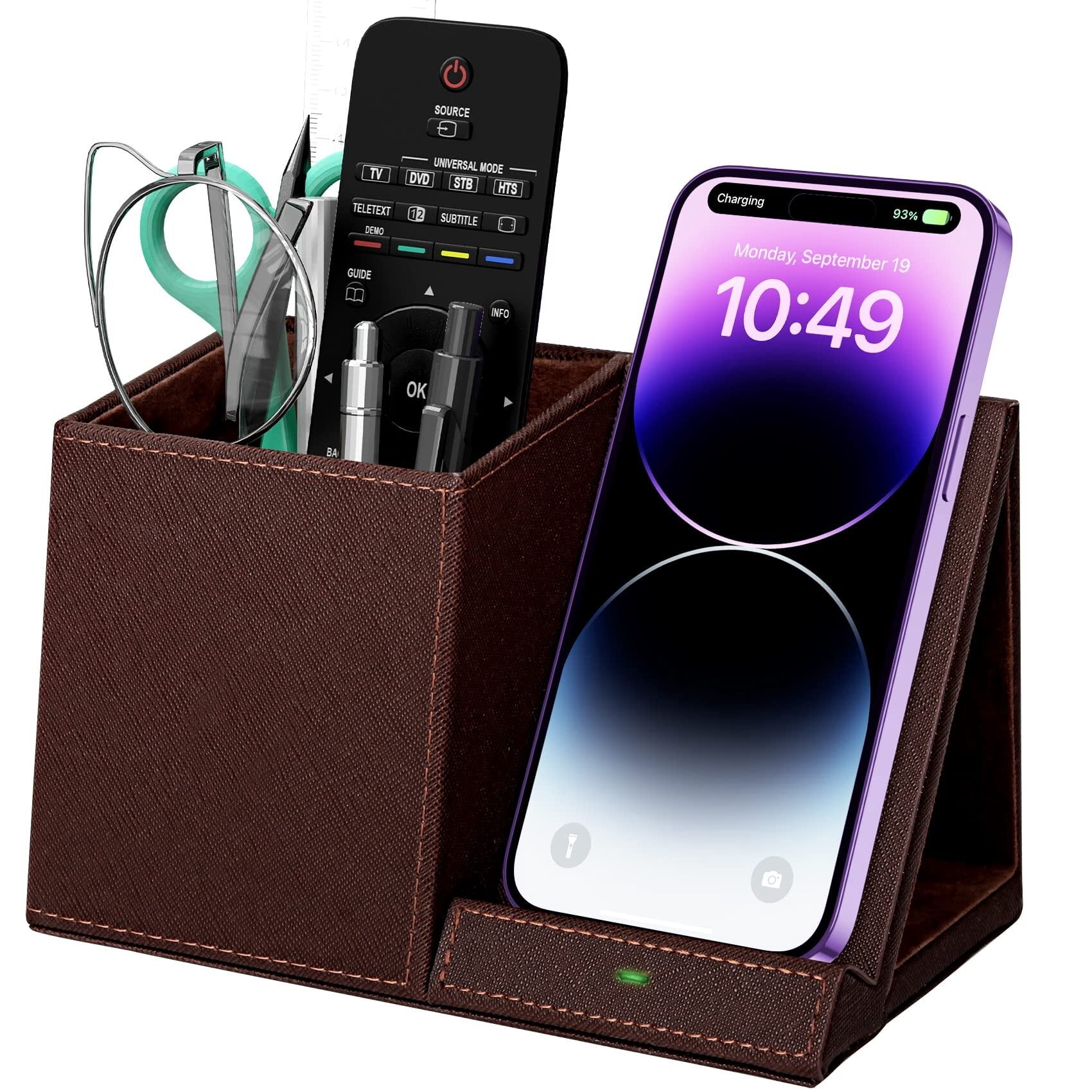 Desk Supplies Organizer, Multi-Functional Pencil Pen Holder with ...