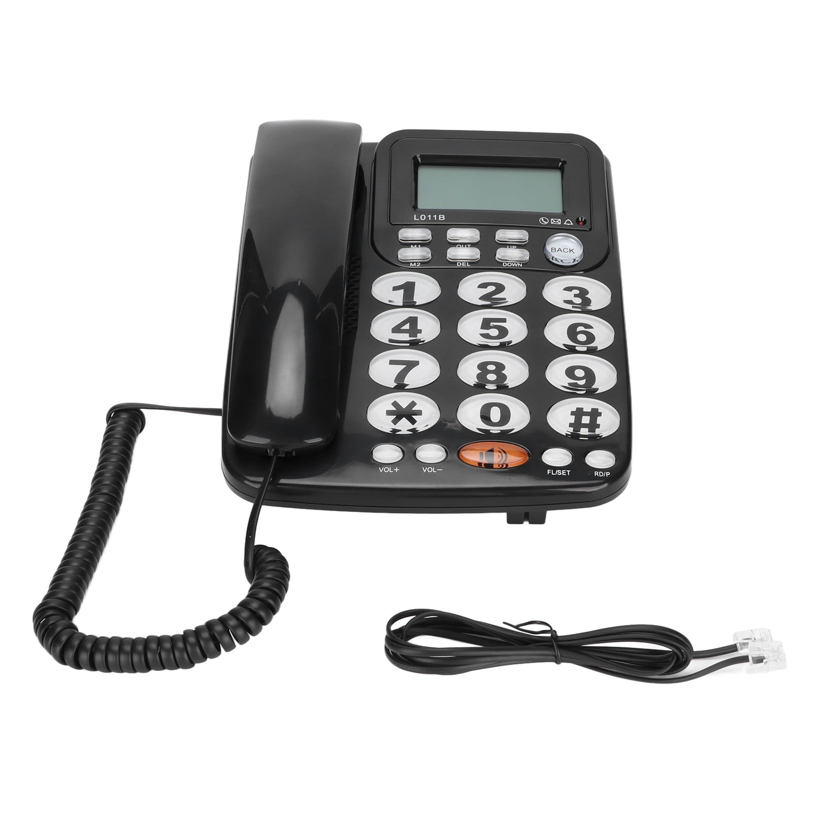 Desk Telephone With Caller ID And Large Buttons - Tilt Display Corded ...