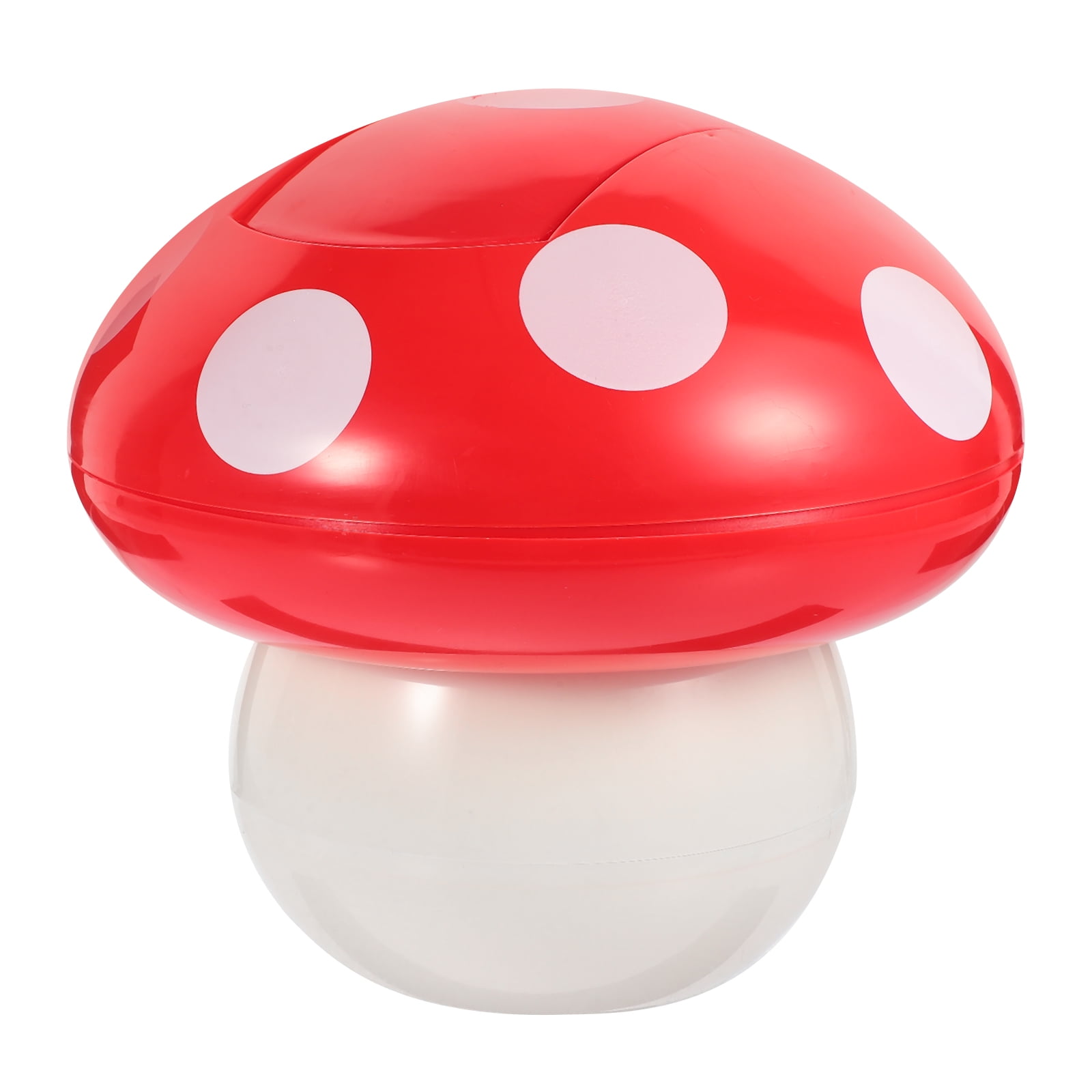 Clispeed Mushroom Shaped Garbage Can Desktop Trash Bin Red Compact for ...