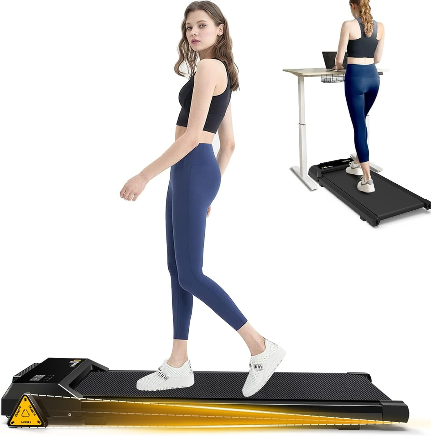 Under Desk Treadmill, Walking Pad for Home/Office, Portable Walking ...