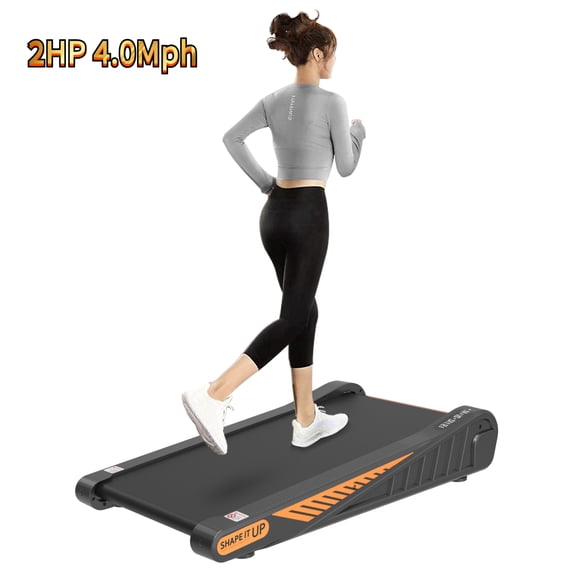 Under Desk Walking Pad Treadmill, 2.0HP Peak Motor, 0–8 ° Incline ...