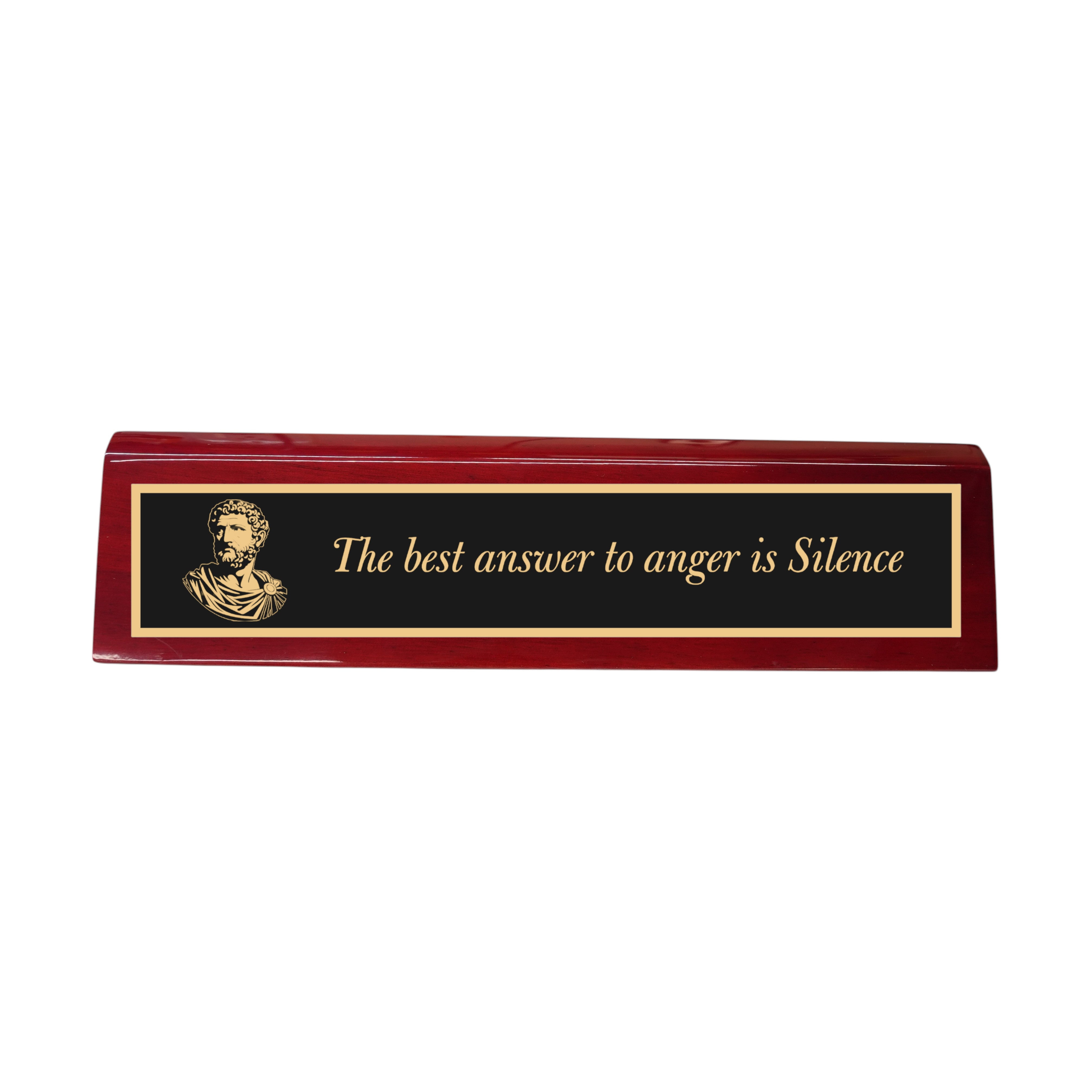 Desk Wedge Name plate - Marcus Aurelius - 11 Inches - Walmart.com