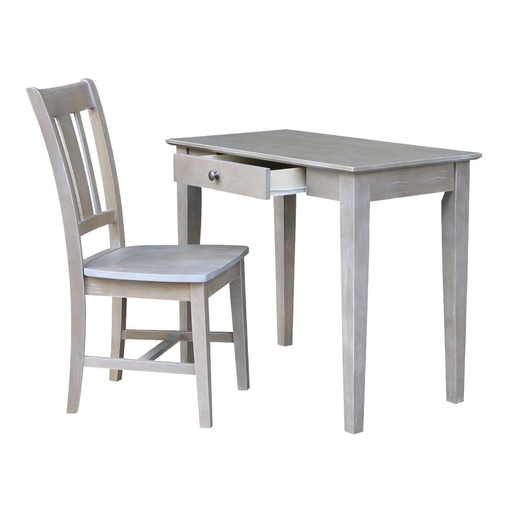 Desk With Drawer - Small Size And Chair - Walmart.com