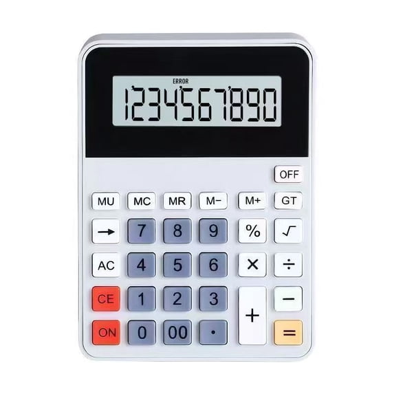 Desk calculator, 12-digit office calculator with a large LCD display ...