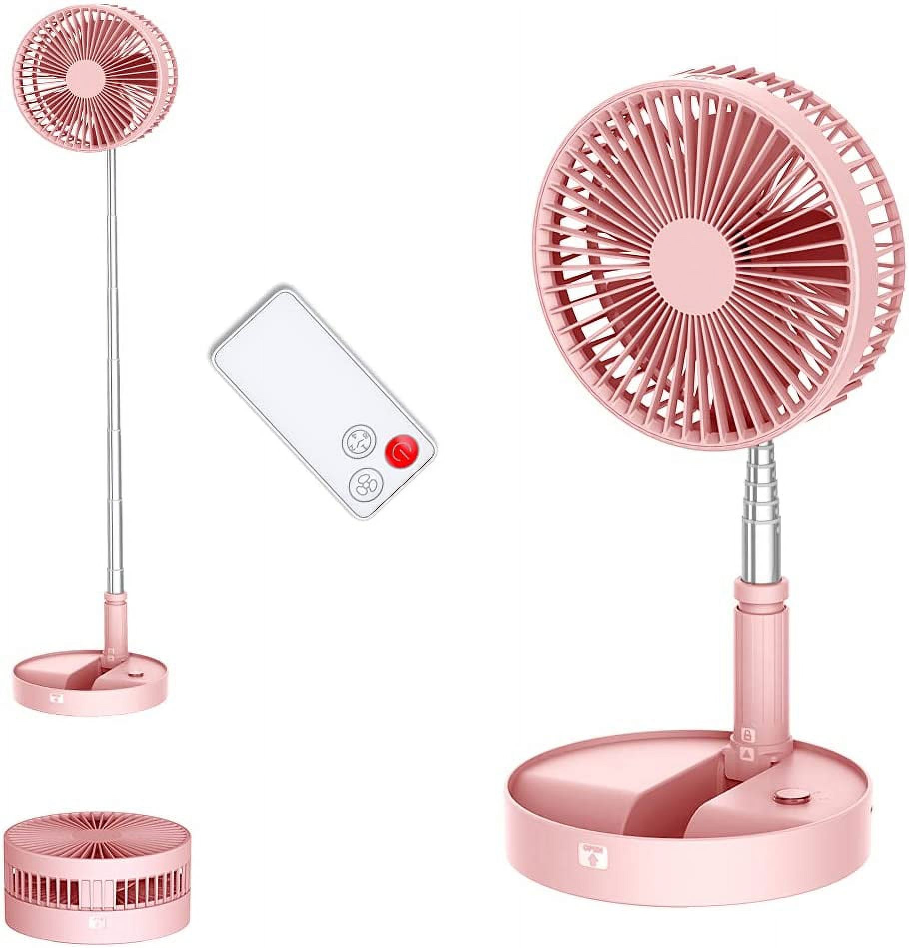 Desk and table fan, foldable Fan Portable Travel Fans Battery Operated ...