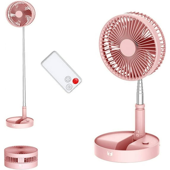 Desk and table fan, foldable Fan Portable Travel Fans Battery Operated ...