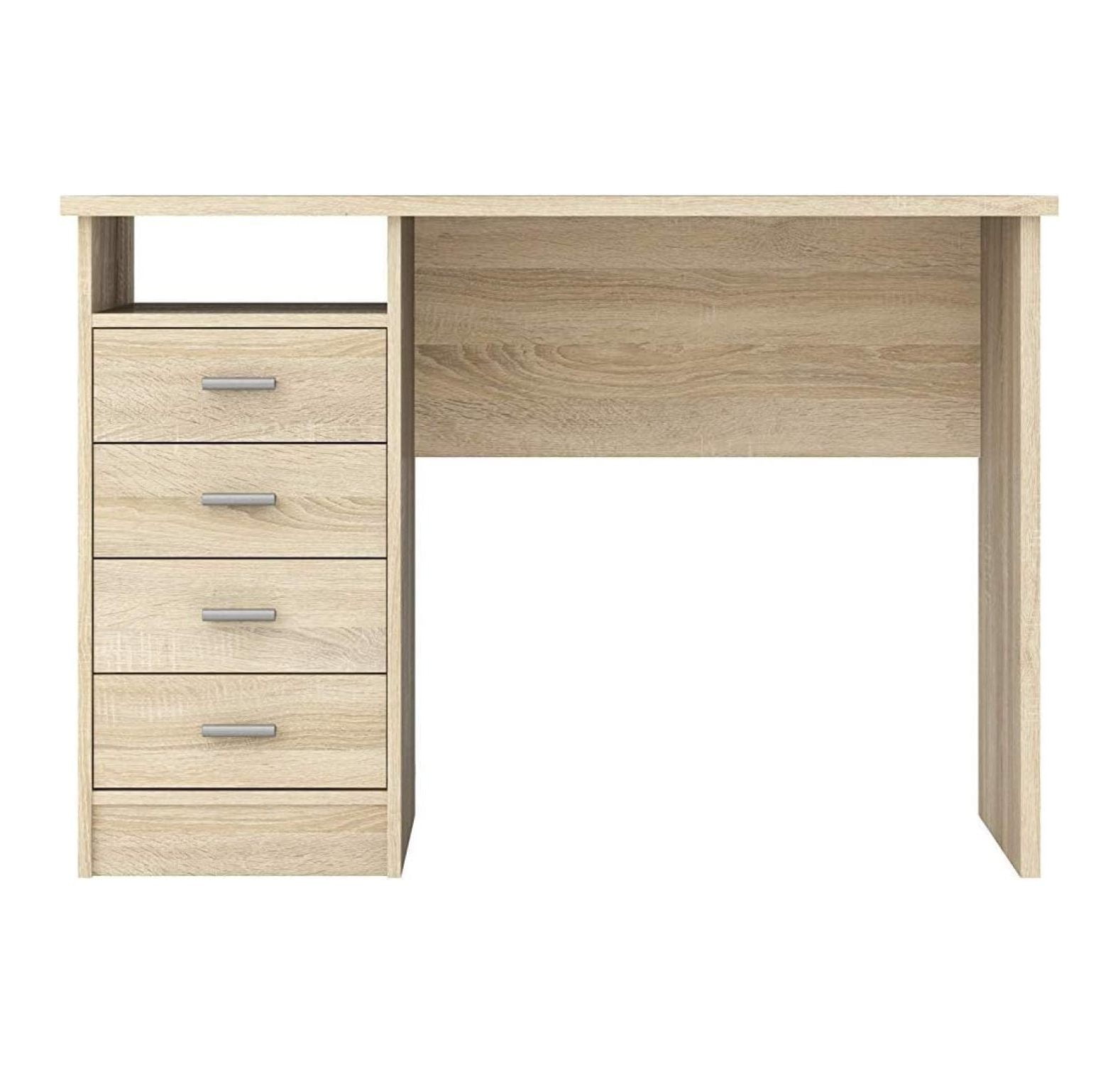 Desk with 4 Drawers, Oak Structure - Walmart.com