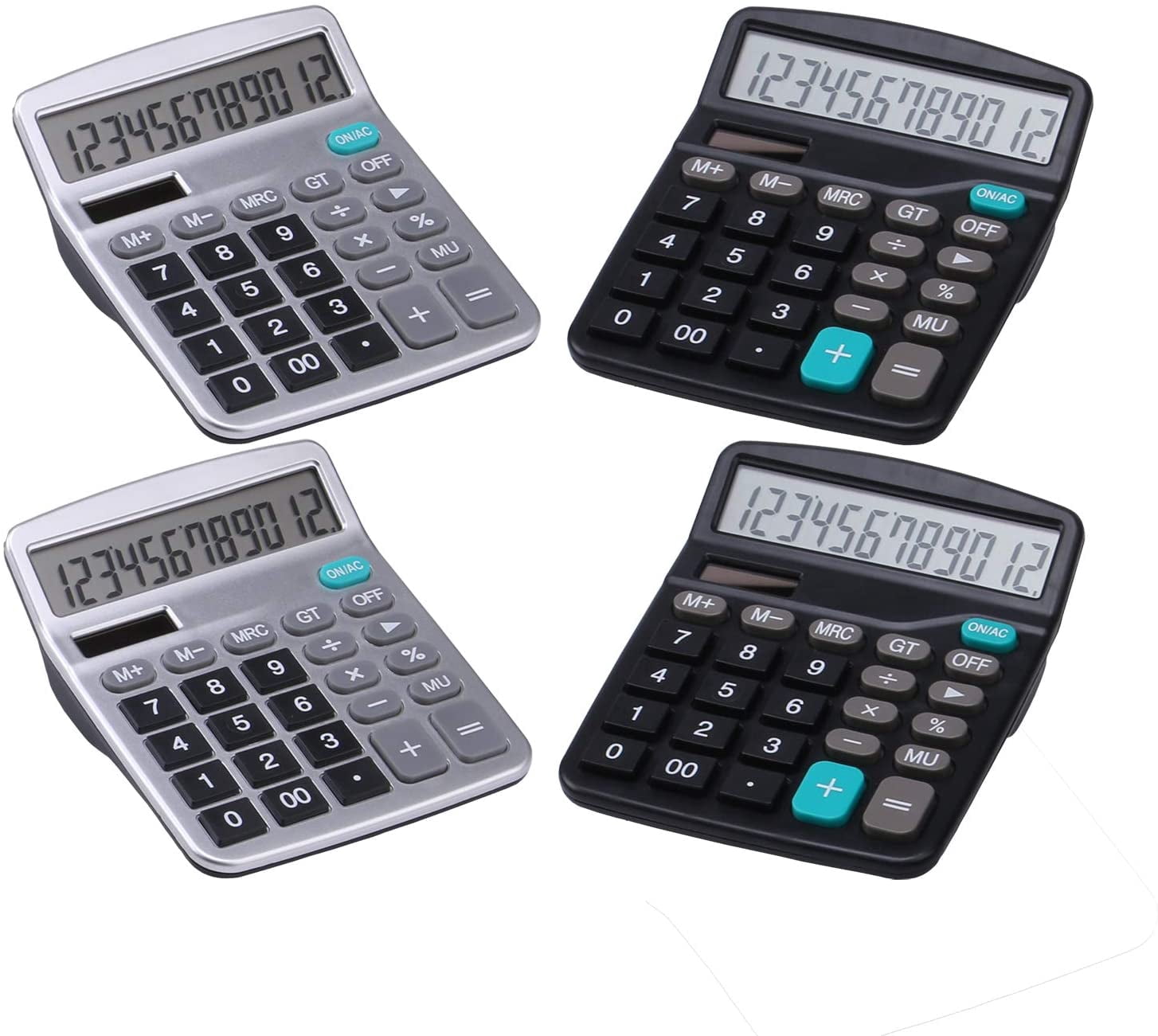 Desk with Big Buttons and Large Display, Office Desktop Calculator ...