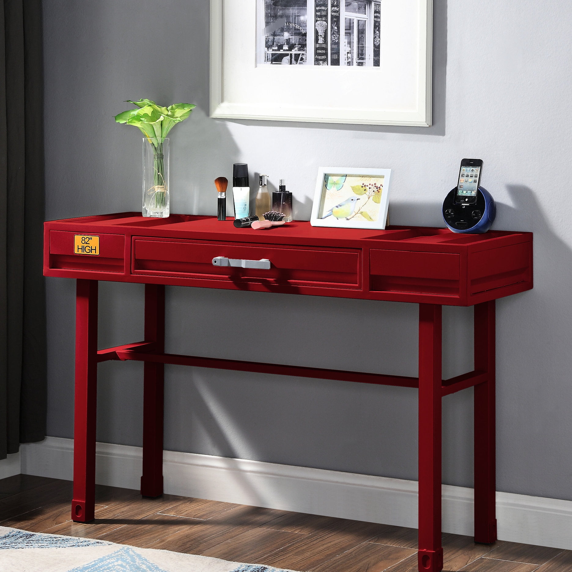 Desk with Safety Stop+One Drawer Design”-“Bedroom Writing Tasks+Prevent ...