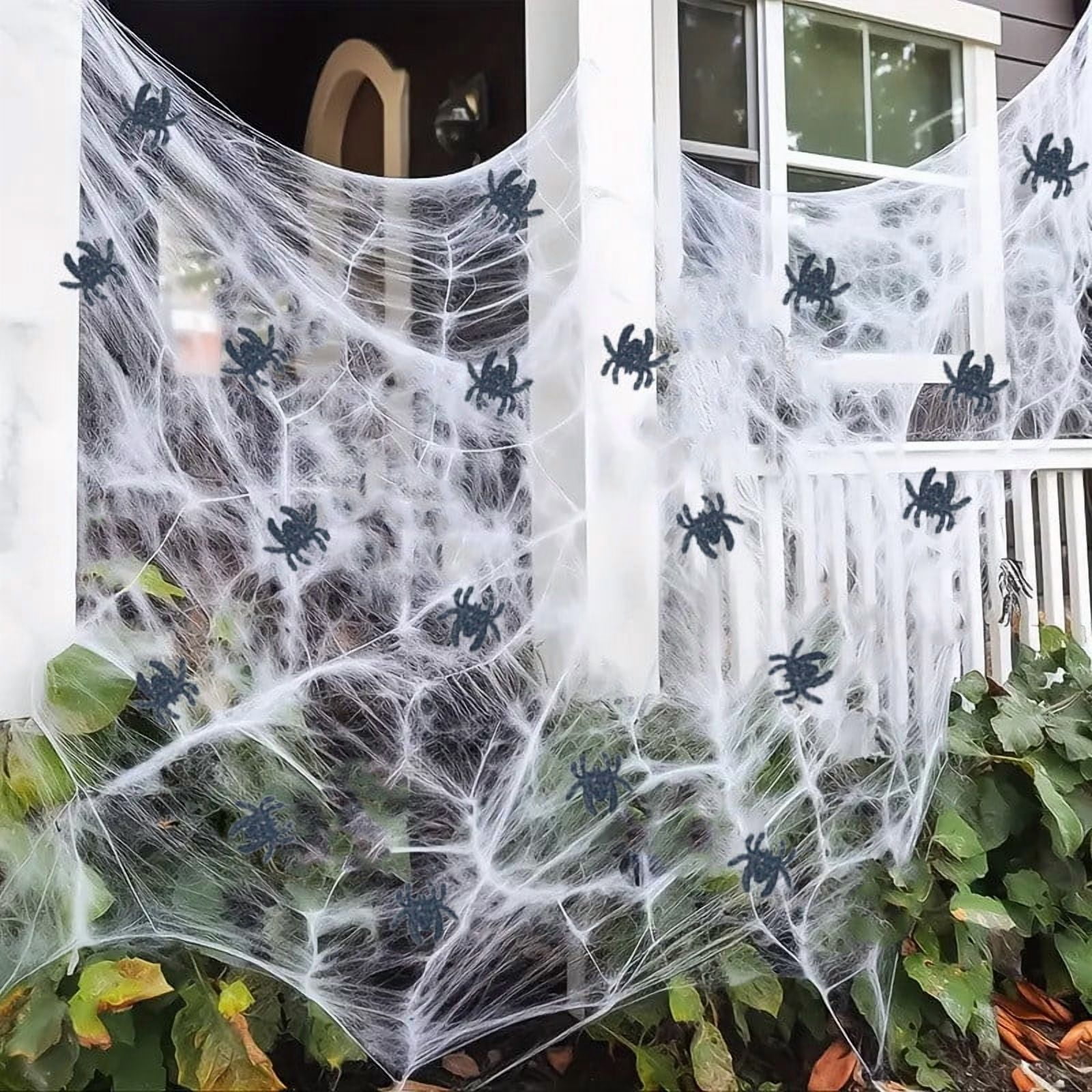 DeskAKBK Giant Halloween Spider Web Decoration, Large Stretchable ...