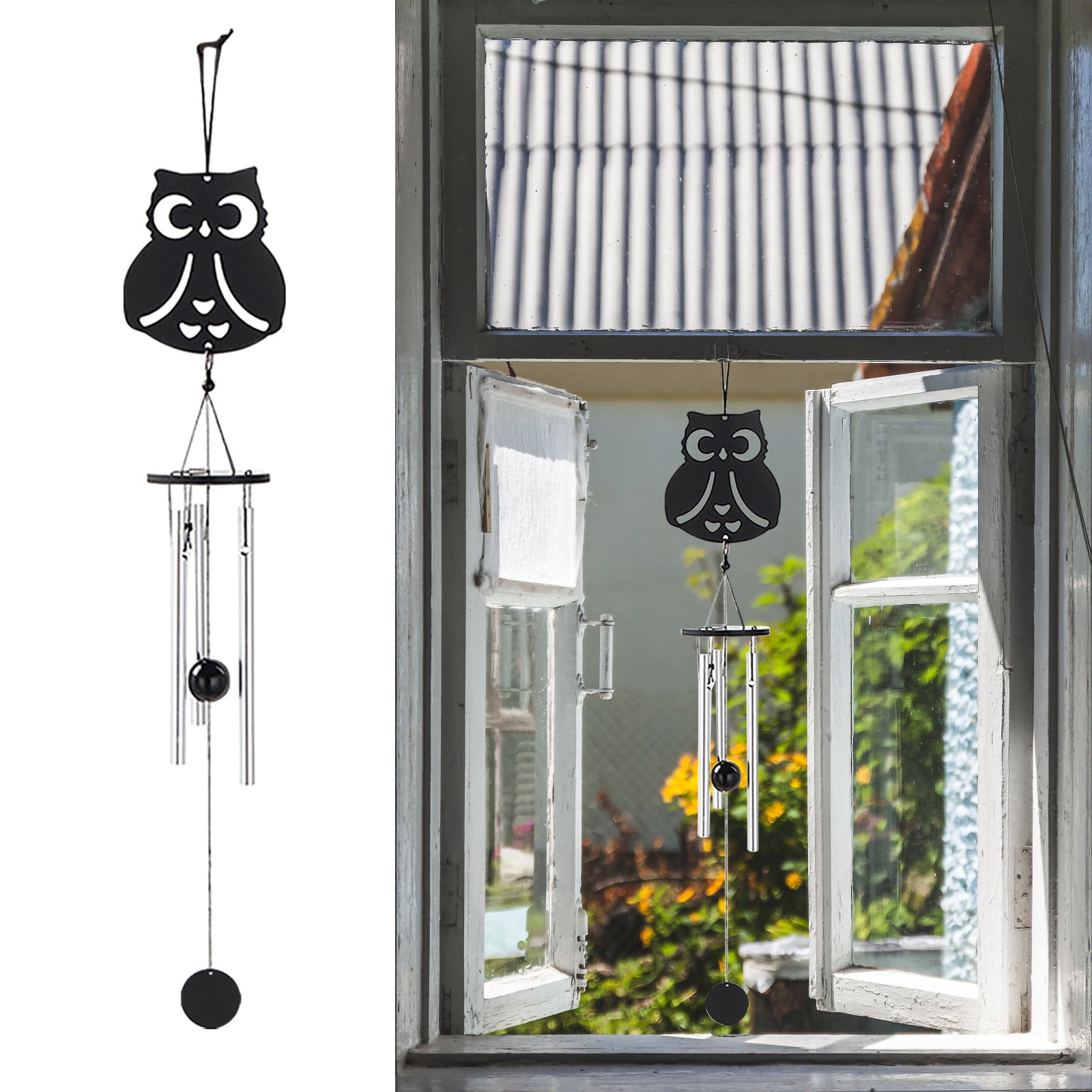 DeskAKBK Mini Aluminum Rod Wind Chimes Room Metal Bedroom Ornaments ...