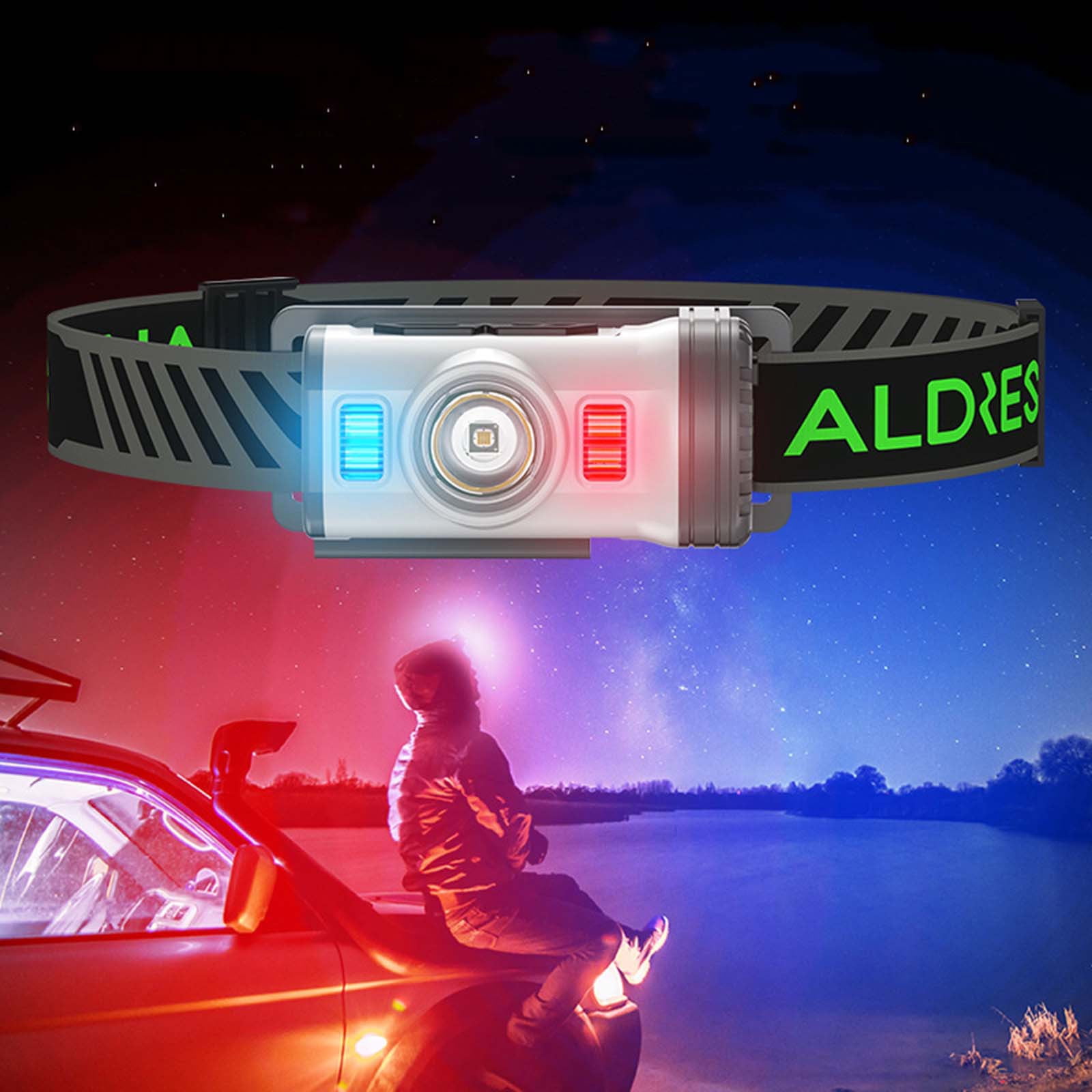 DeskAKBK Night Fishing Hat Clip Headlamp Led Bright Long Life Lithium ...