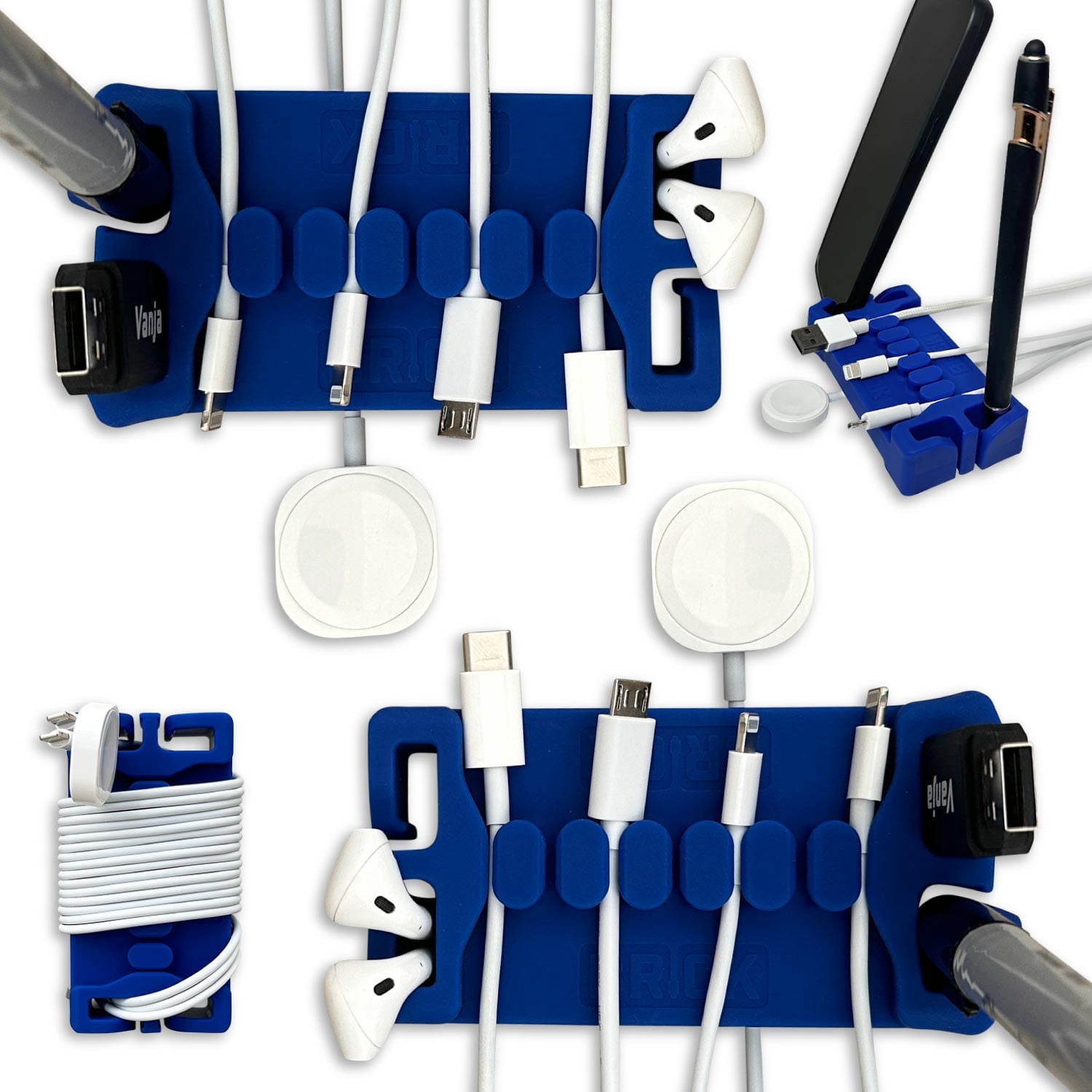 DeskBrick 2pk by CordBrick Heaviest Weighted Cord Organizer for Desktop ...