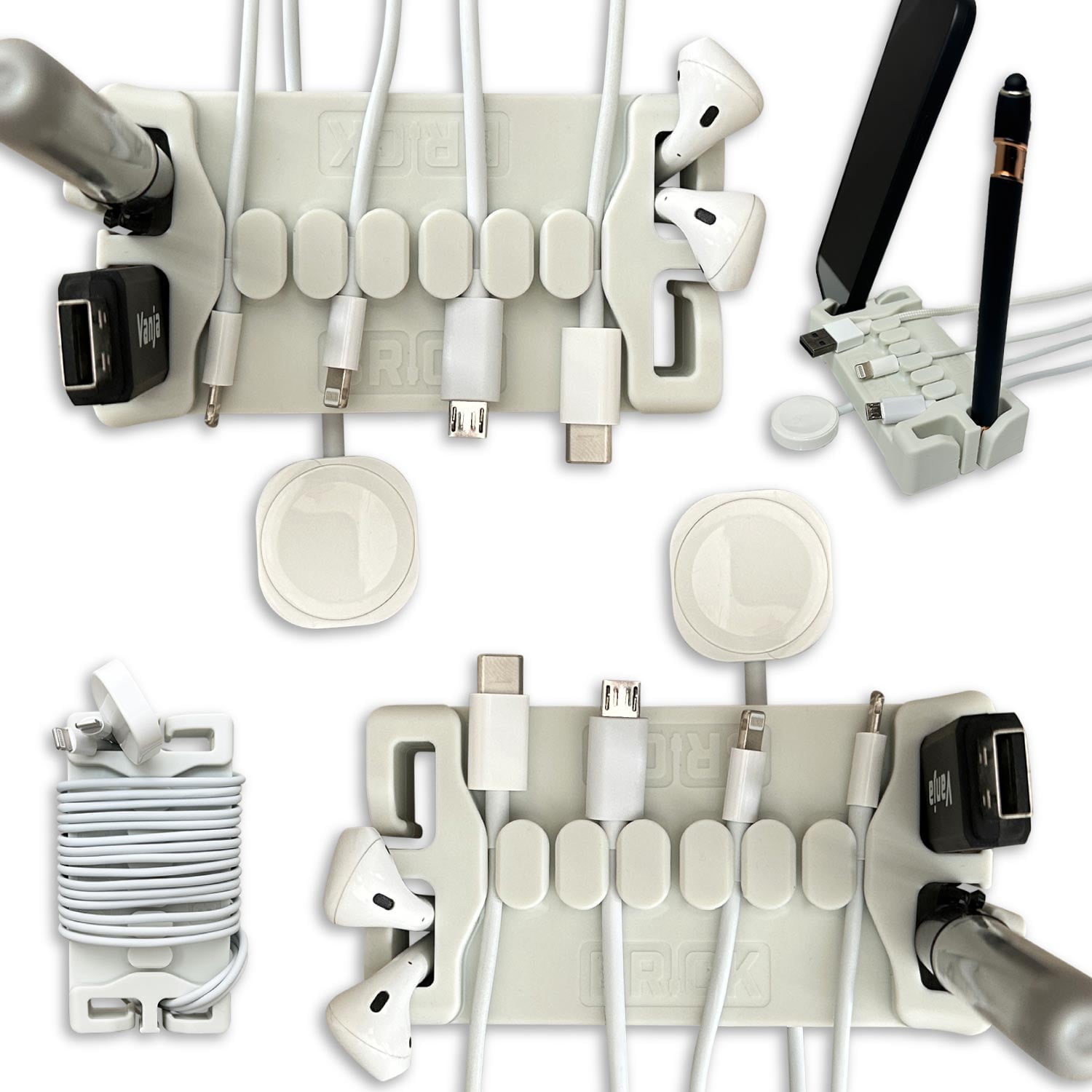 DeskBrick 2pk by CordBrick Heaviest Weighted Cord Organizer for Desktop ...