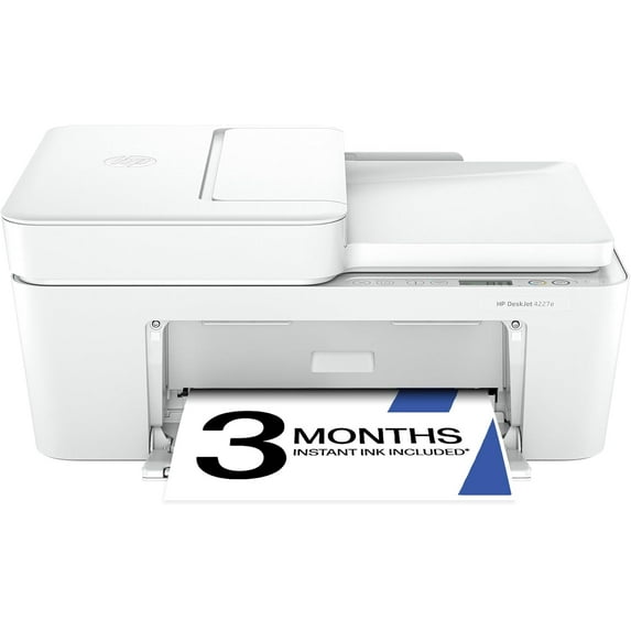 DeskJet 4255e Wireless All-in-One Color Inkjet Printer, Scanner, Copier, Best-for-home, 3 month ...