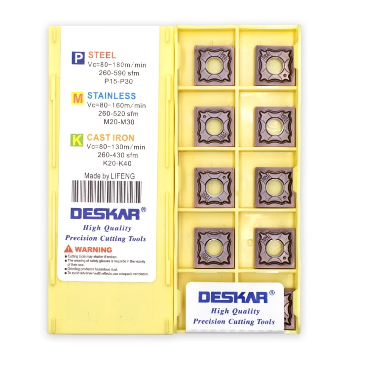 Deskar SNMG120408-HA LF6018 Turning Insert 100% Original 10pcs - Walmart.com