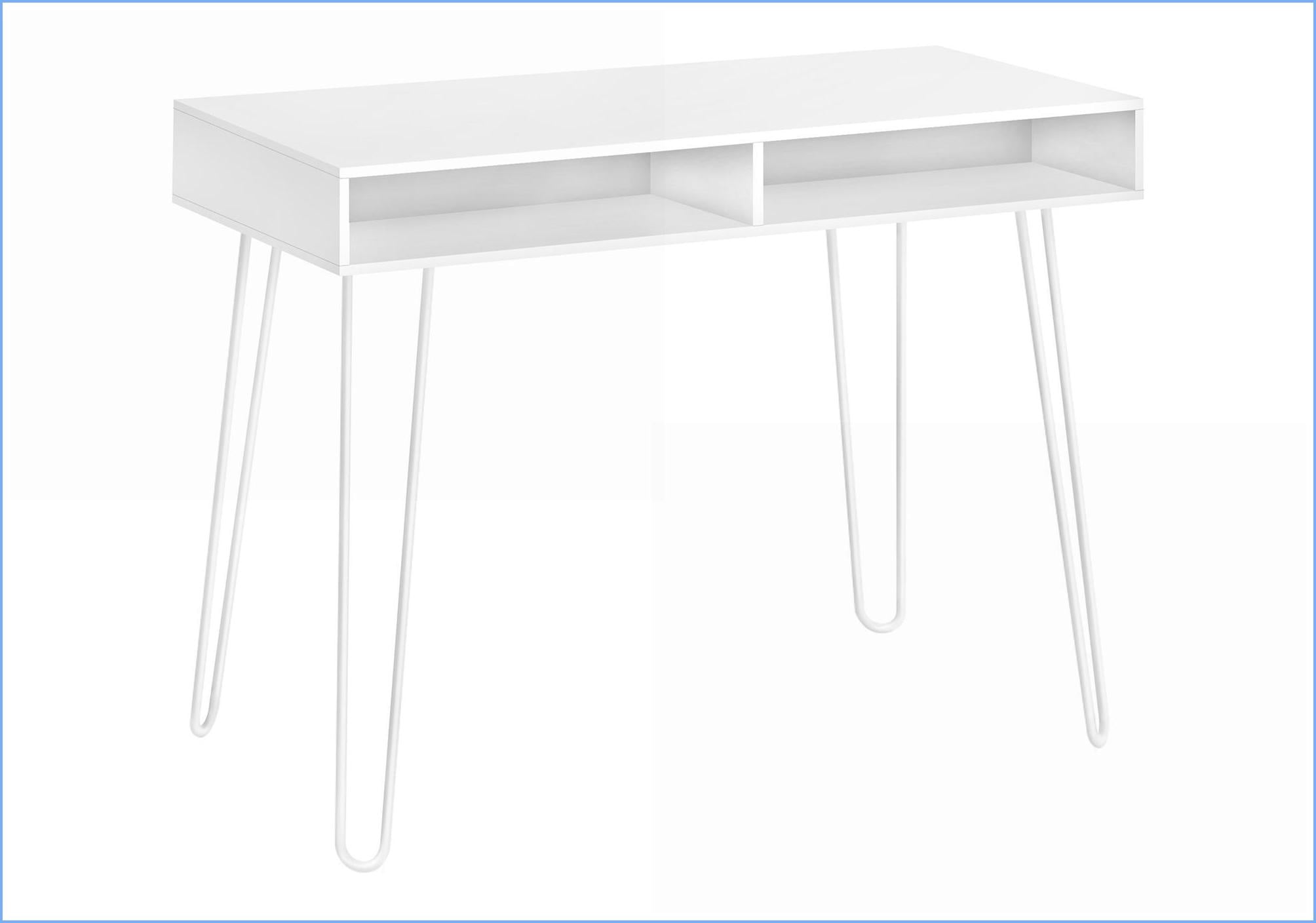 Desks, 40” Modern Home Office Computer Desk with Storage Cubbies, Left ...