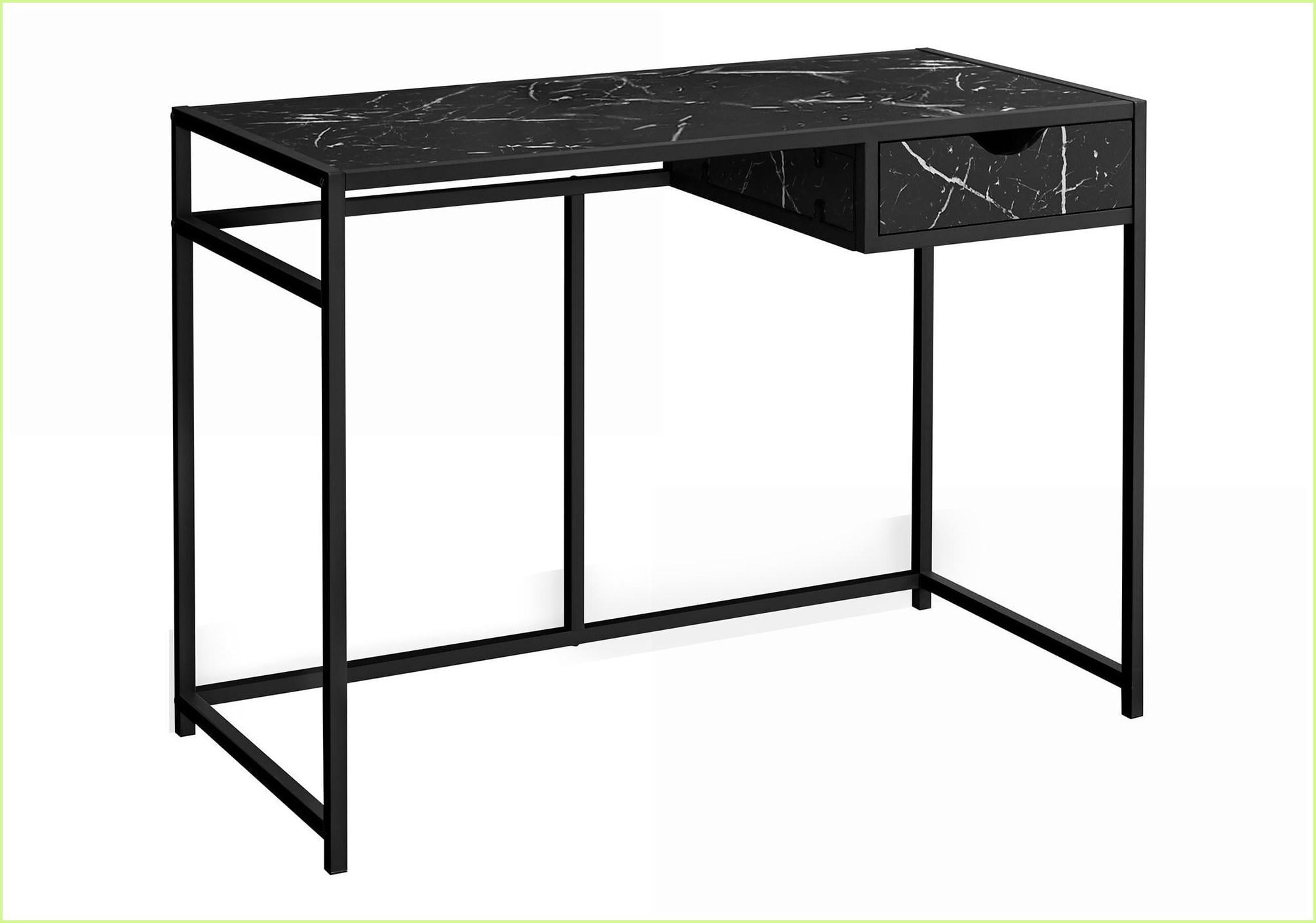 Desks, 42" Contemporary Modern Computer Desk with Storage Drawer, Black ...