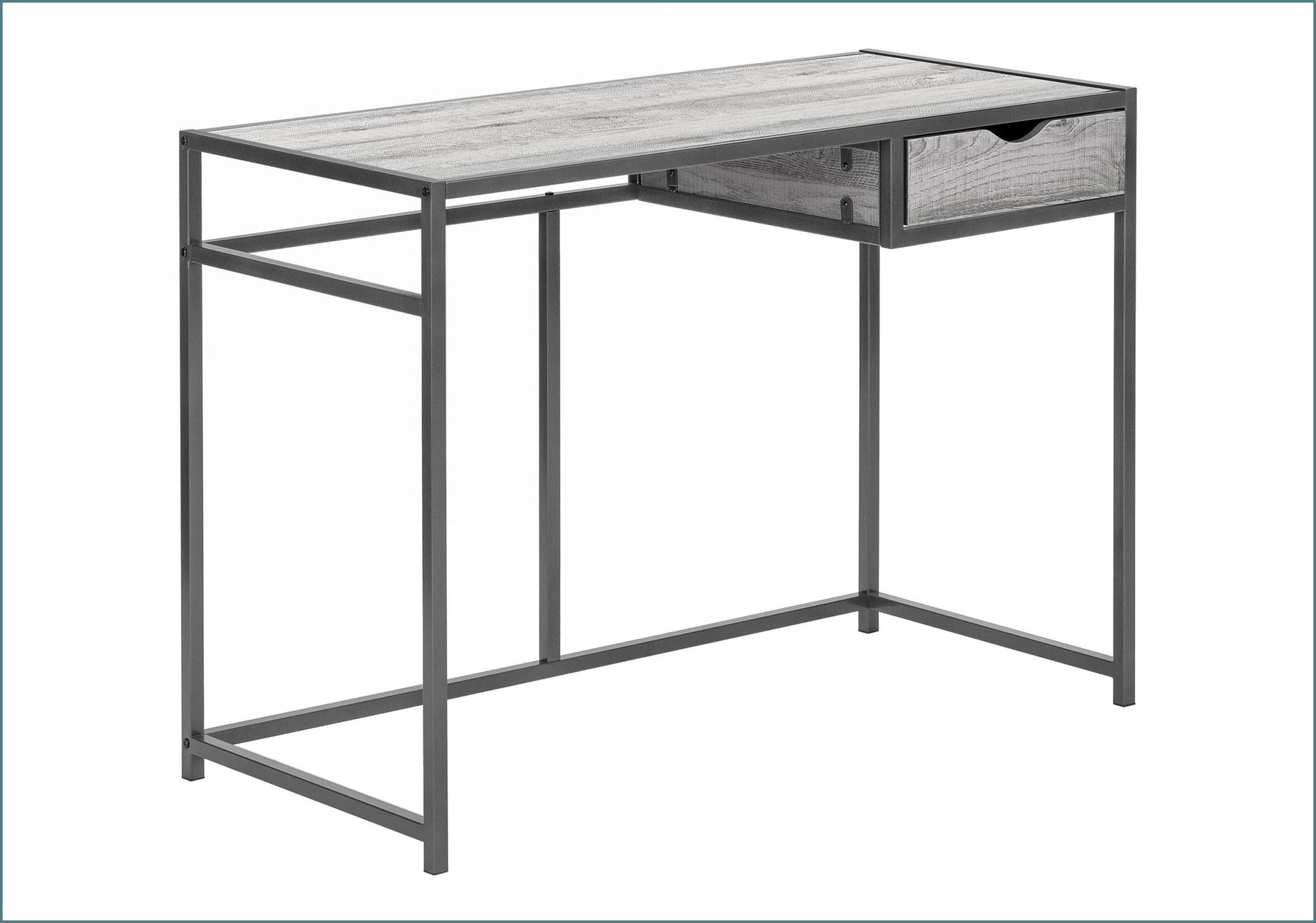 Desks, 42” Home Office Computer Desk with Storage Drawer, Grey Laminate ...