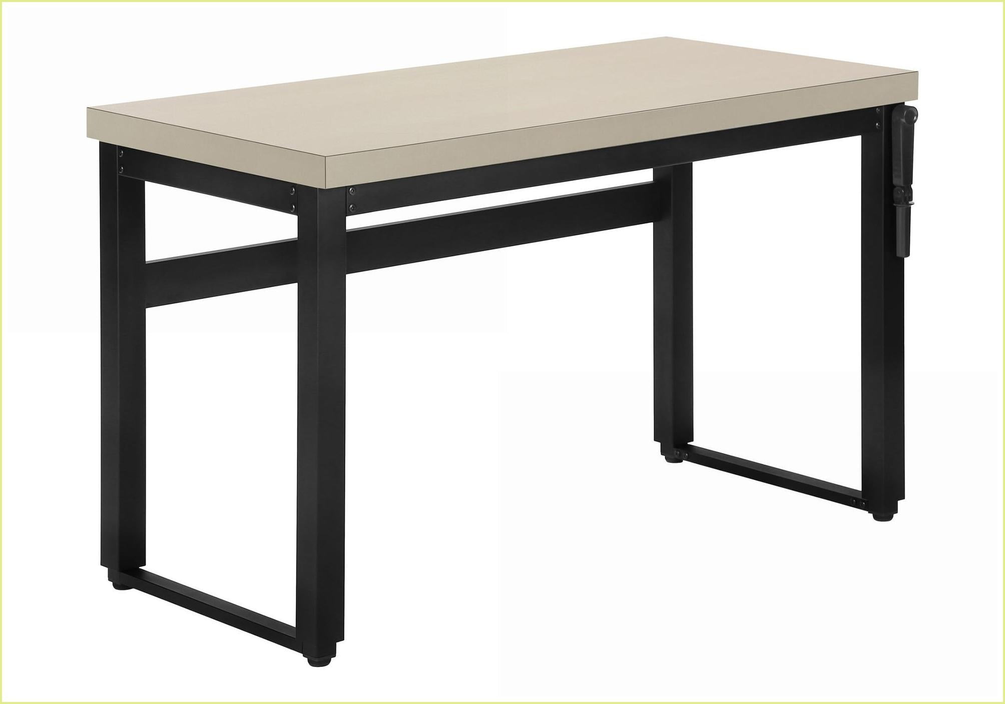 Desks, 48” Adjustable Standing Home Office Desk, Modern Black Metal ...